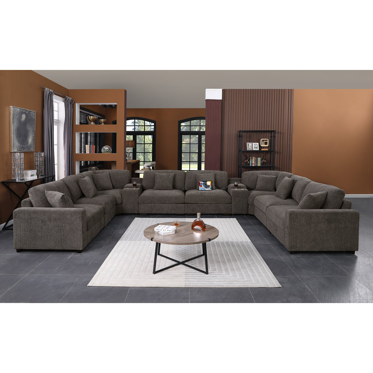 Latitude Run® Modern Upholstered Cloud Modular Corner Sectional Sofa ...