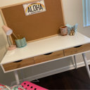 George Oliver Clyte Metal Base Writing Desk & Reviews | Wayfair