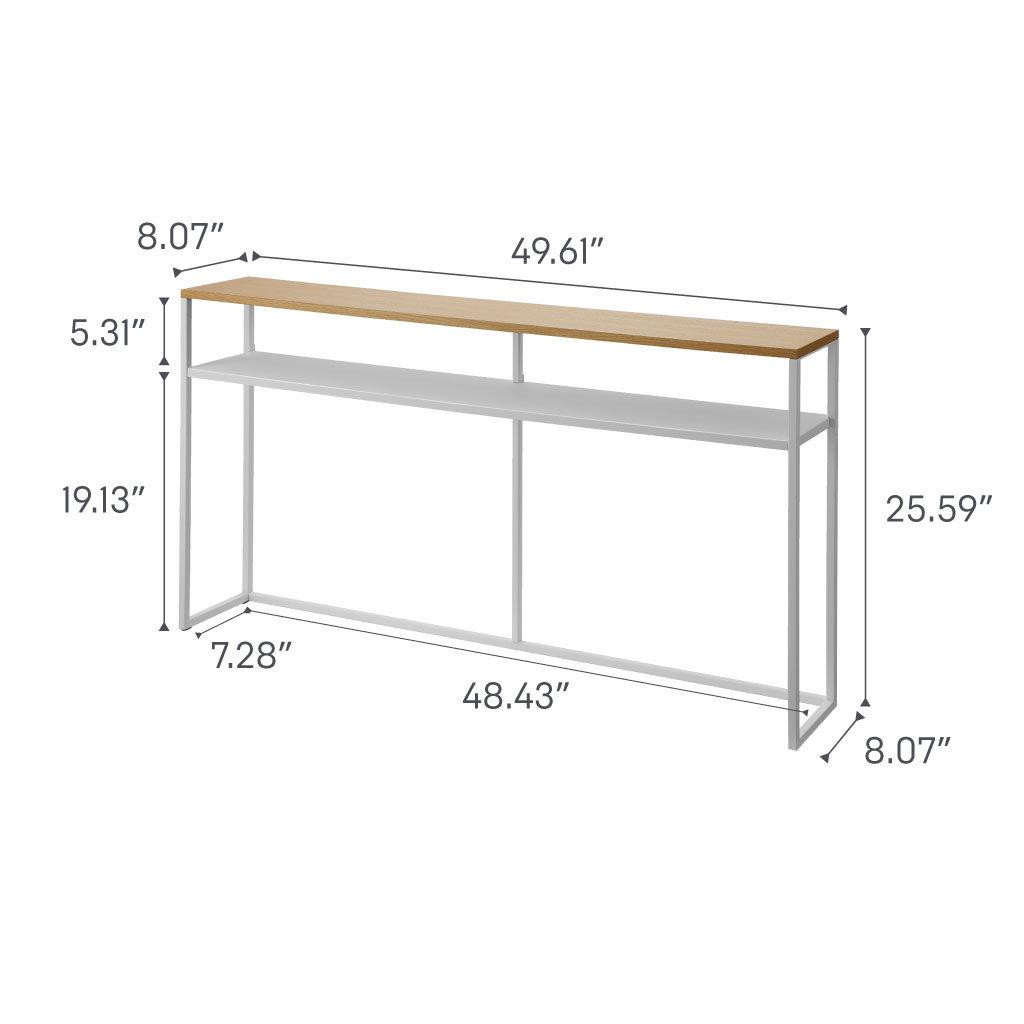 Yamazaki Home Yamazaki Home Tower Long Console Table For Entryway Or ...