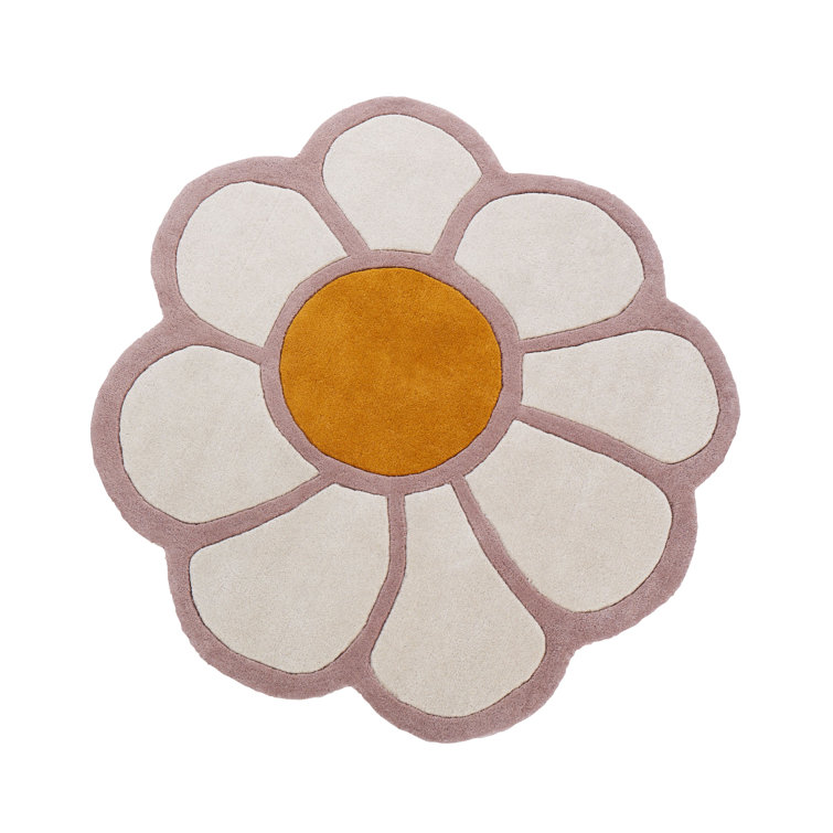 Lark Manor Wilhelm Floral Tufted Hand Tufted Beige Area Rug | Wayfair.co.uk