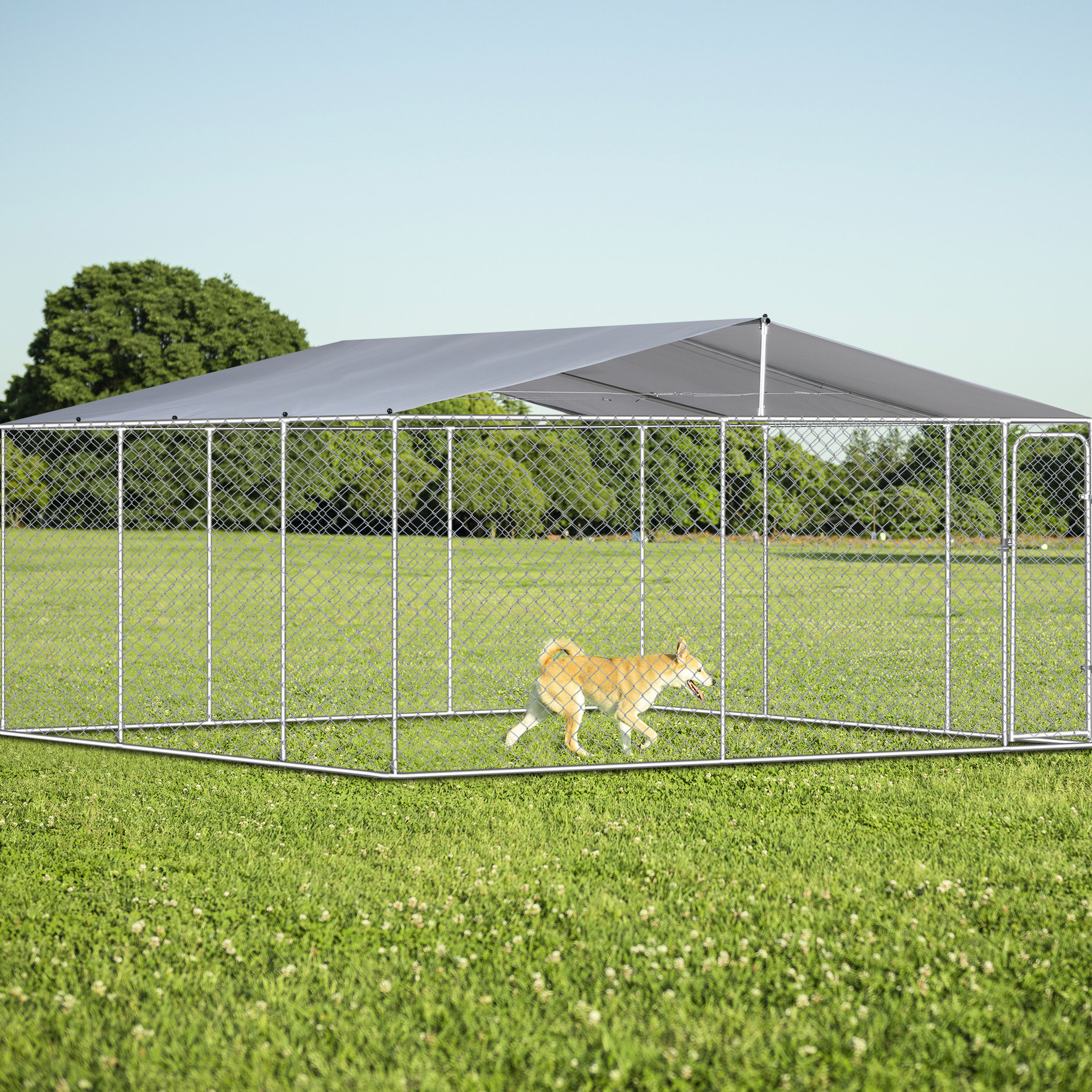 Tucker Murphy Pet™ Waterproof Canopy Outdoor Dog Hut - Xl Kennel For ...