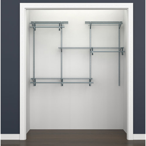 ClosetMaid ShelfTrack 48" W - 72" W Closet System Starter Kit & Reviews ...