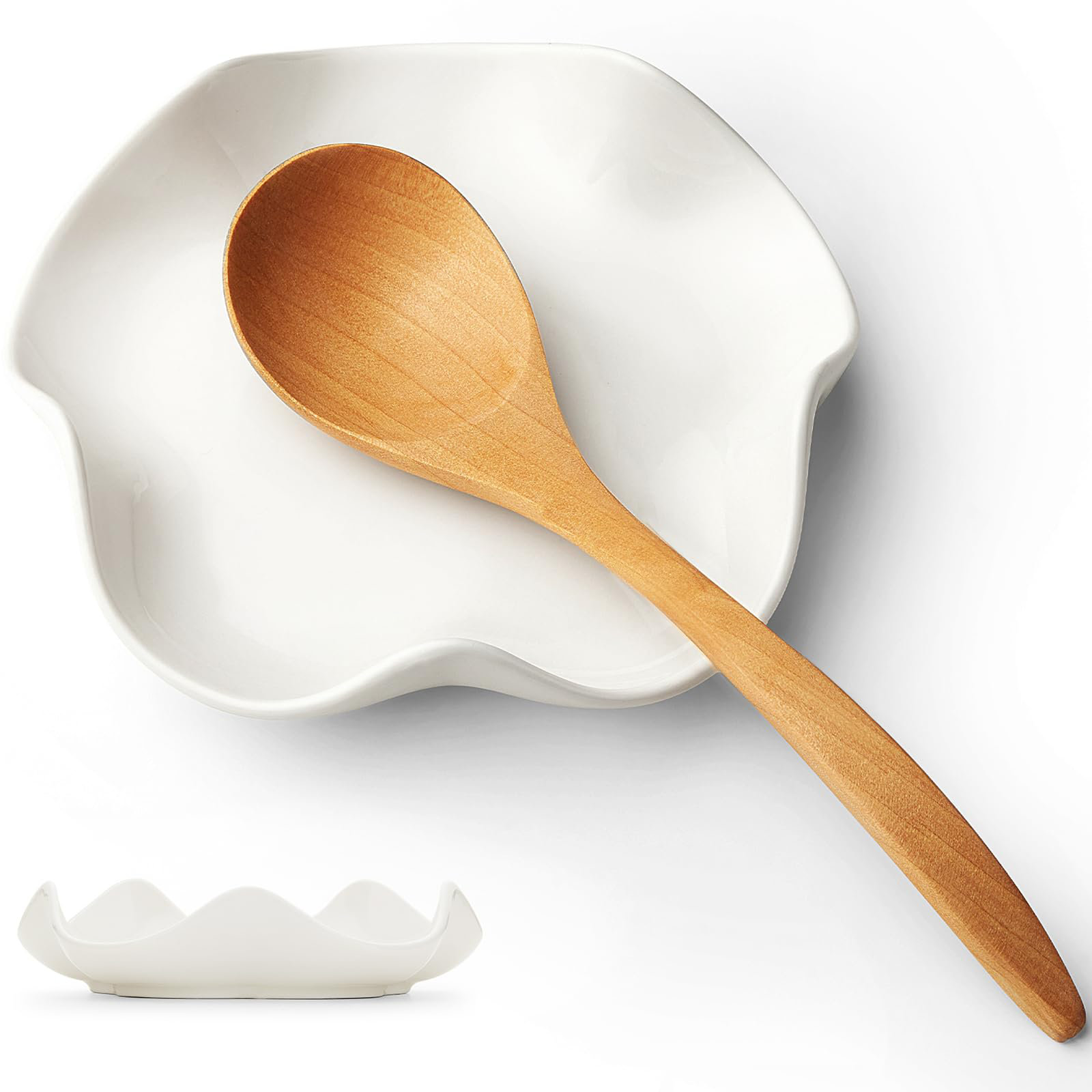 Lark Manor™ Spoon Rest For Stove Top, 5.3 Inch Ceramic Spoon Holder For ...