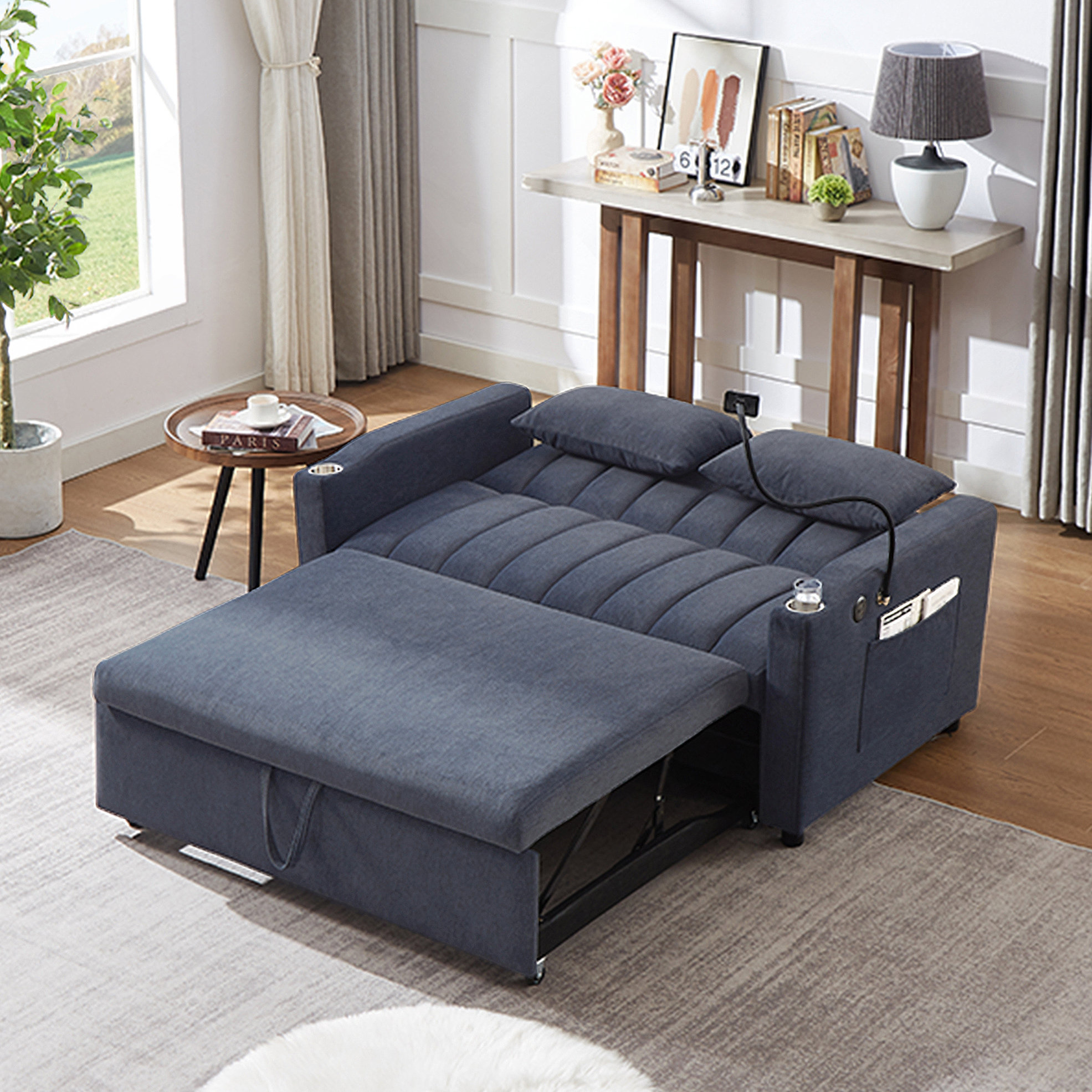 Latitude Run® Versatile Convertible Sofa Bed with Advanced Features for ...