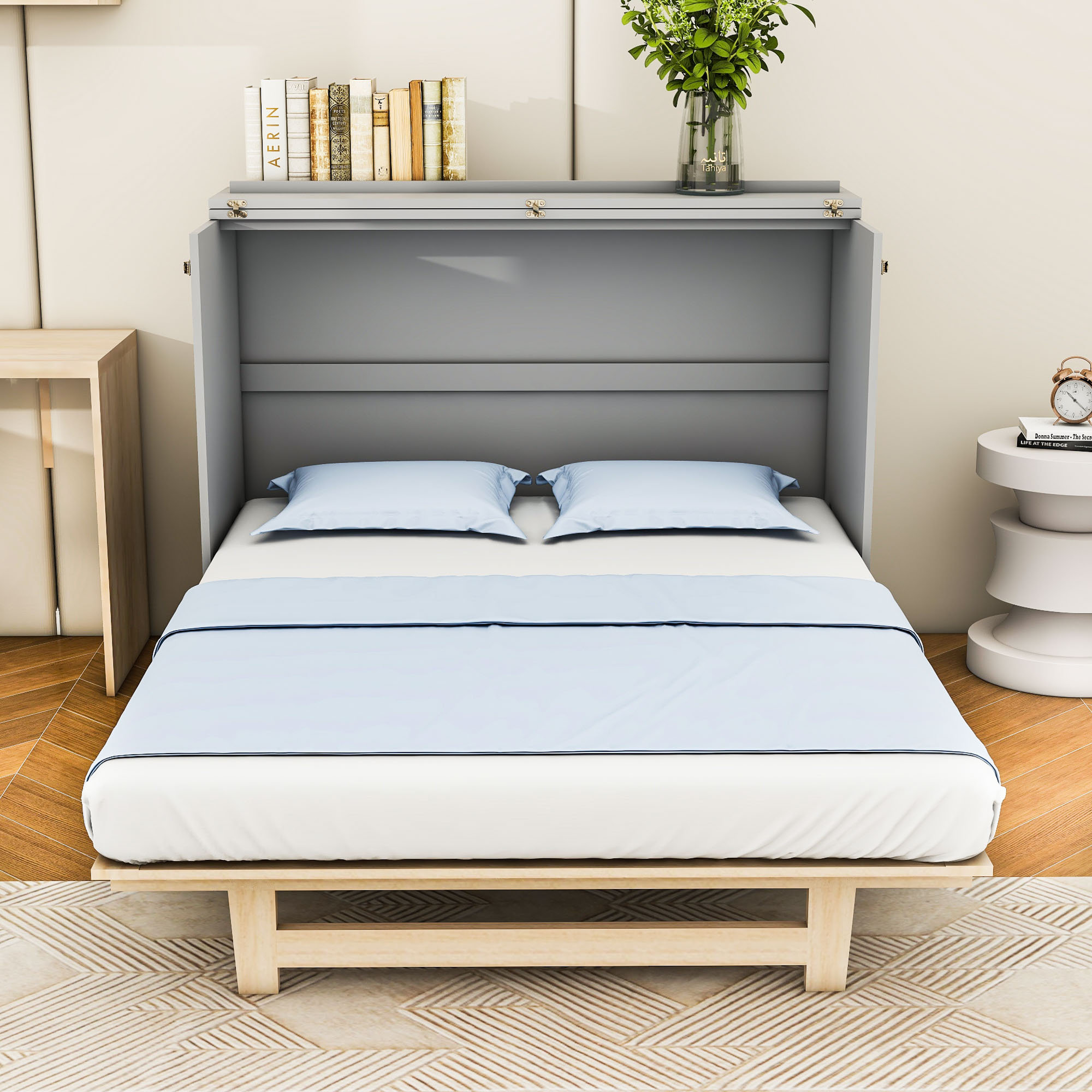 Latitude Run® Murphy Plywood and MDF Bed with Storage Drawer | Wayfair