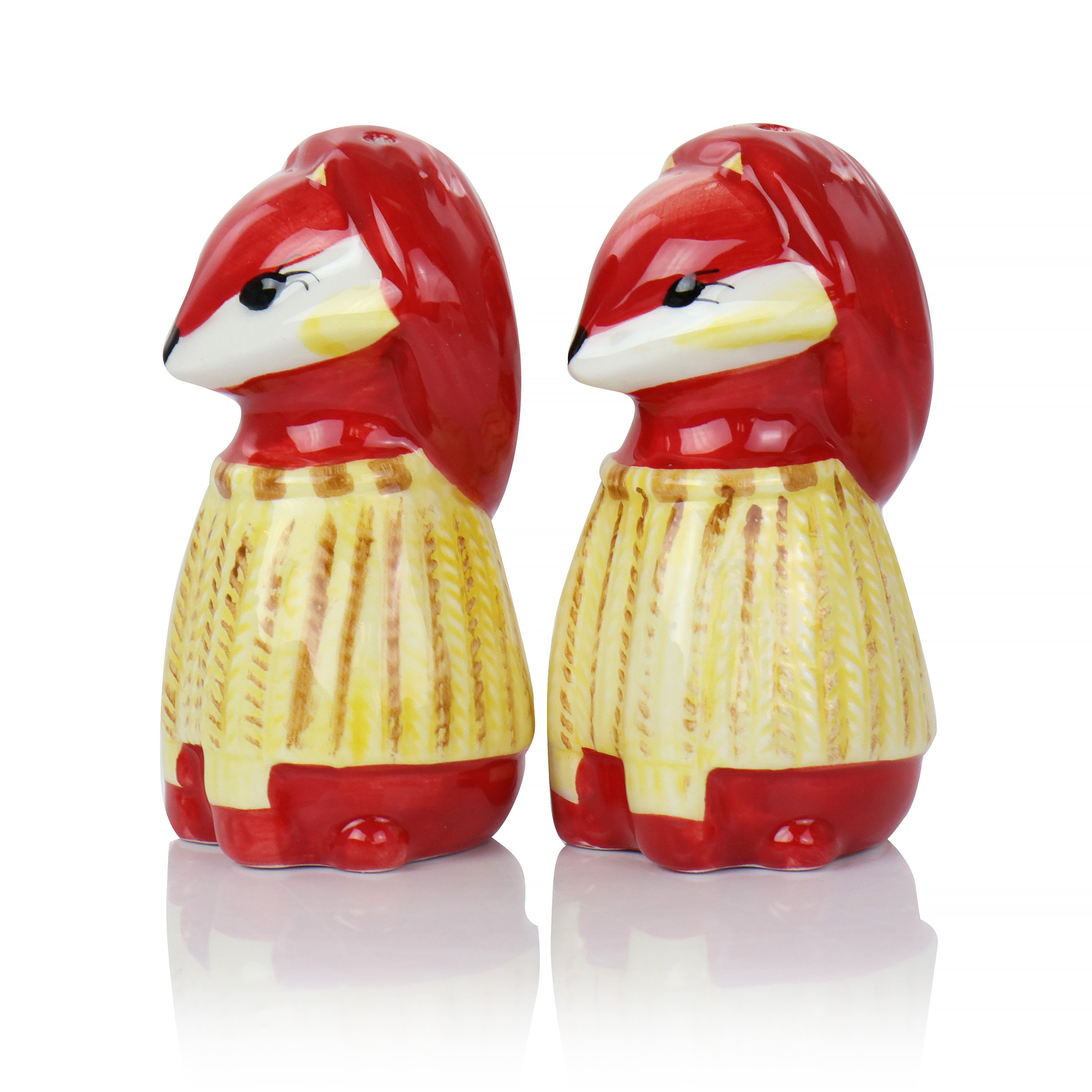 Gibson Home Woodland Fox Salt & Pepper Shaker Set | Wayfair