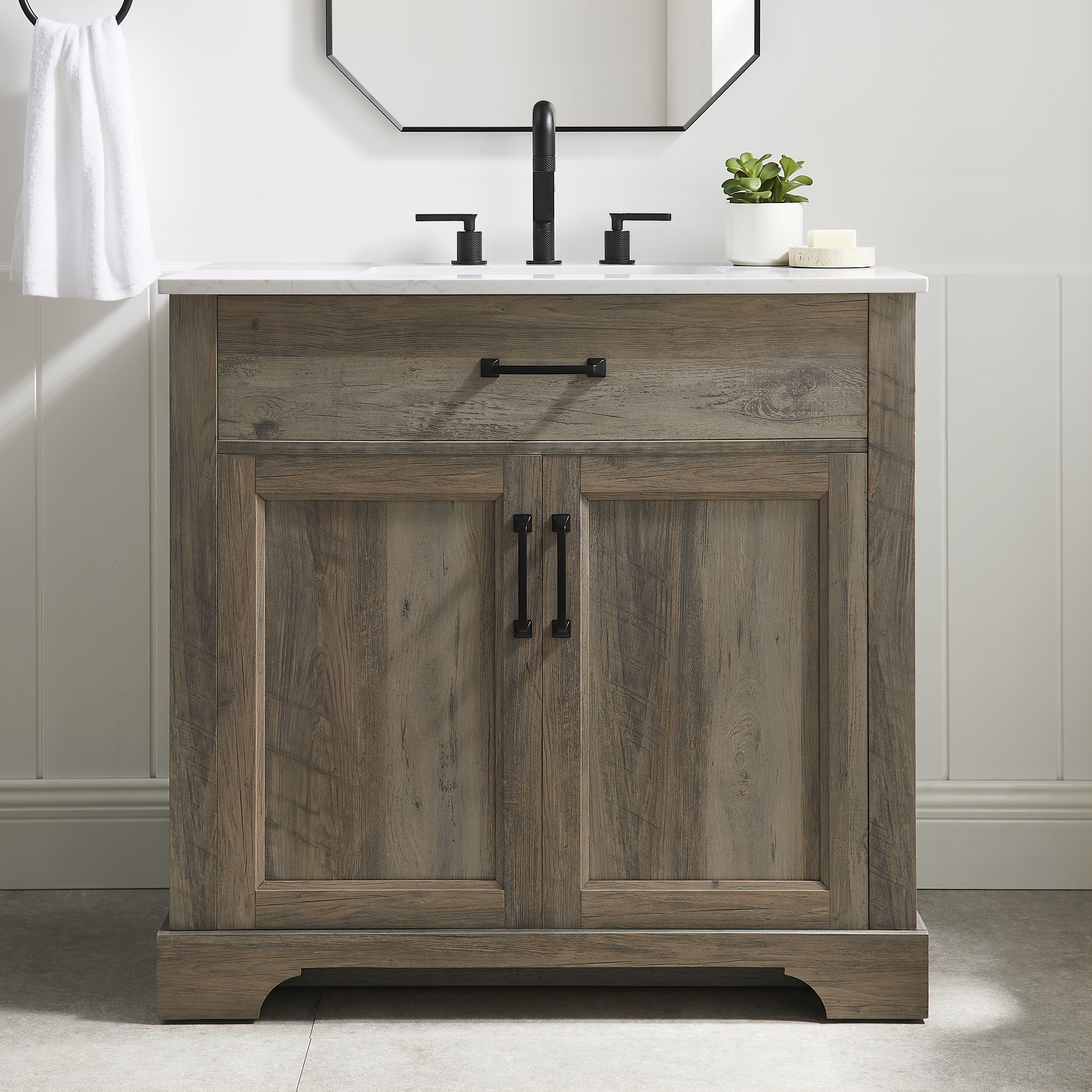 Lark Manor™ Burgoon 36" Single Bathroom Vanity Set & Reviews | Wayfair