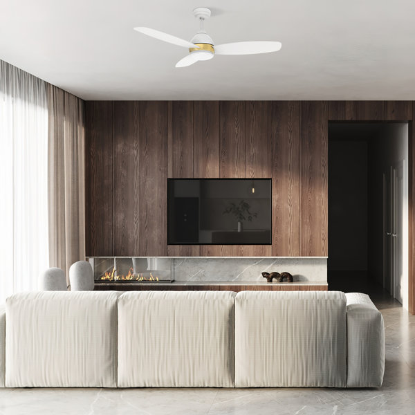 Mercer41 Demitro 3 Blades Smart DC Motor Ceiling Fan with LED light ...