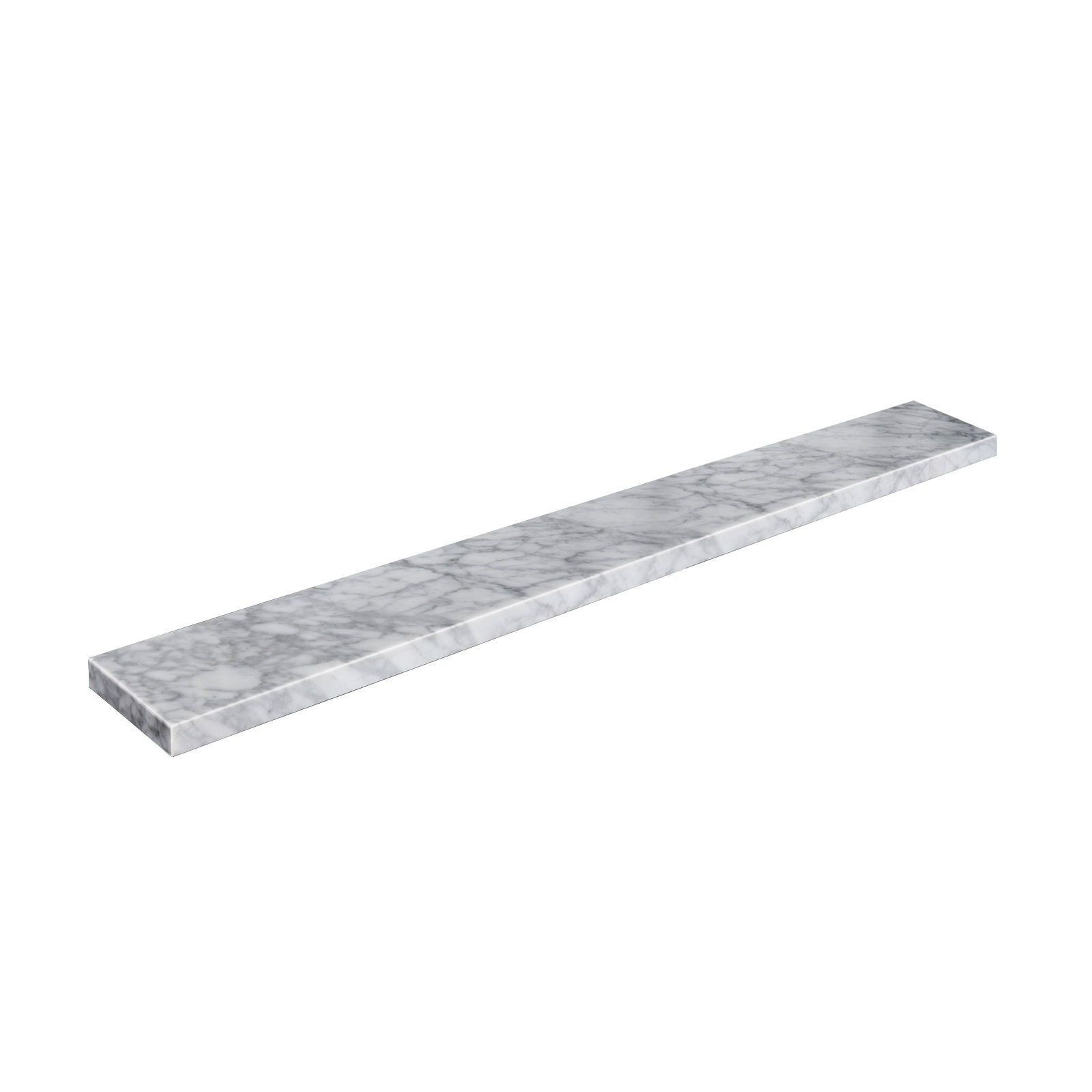 SOUEEUM RegalAura 48" x 4" Carrara Marble Backsplash & Reviews | Wayfair