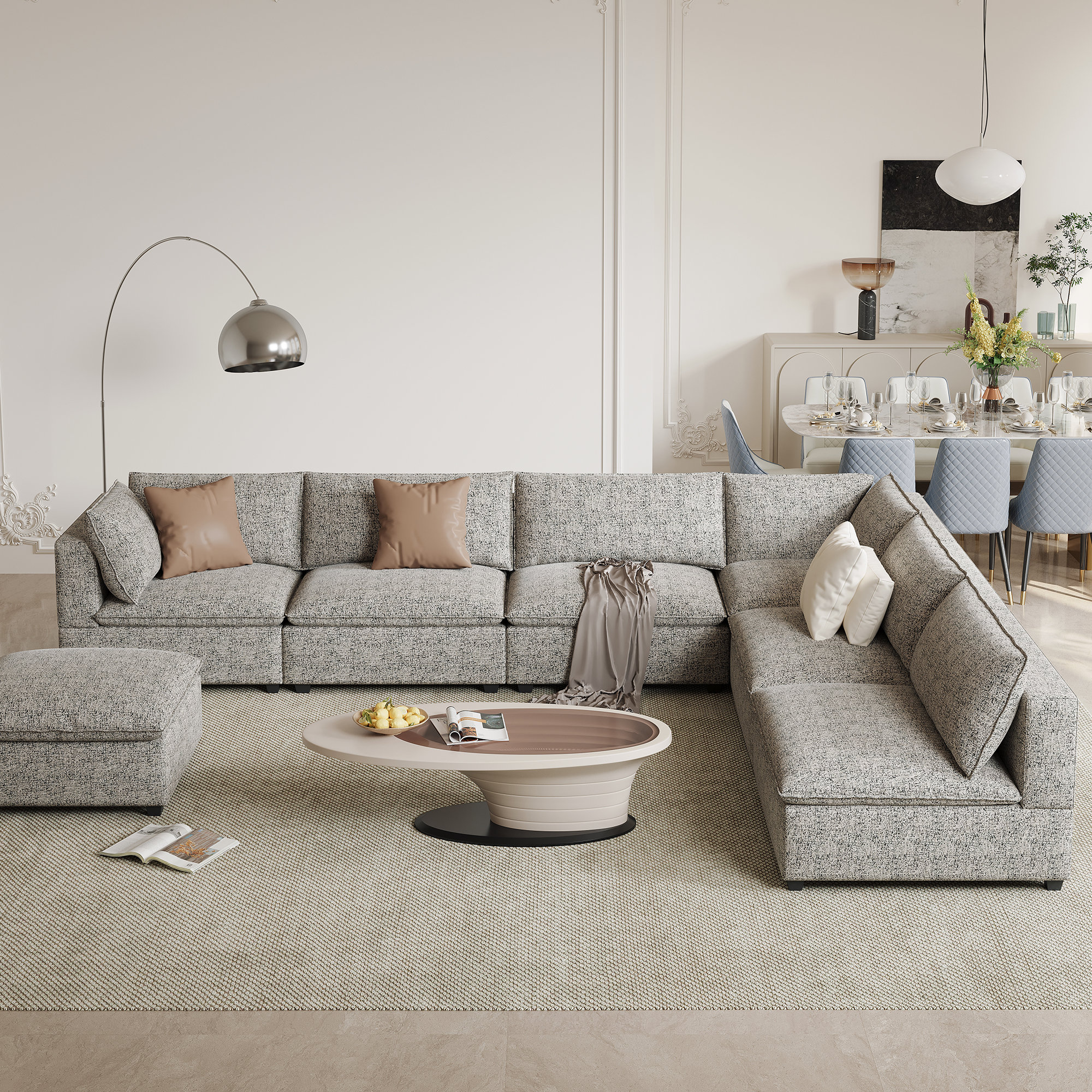 PillieFur Minimalist Modular Sofa | Wayfair