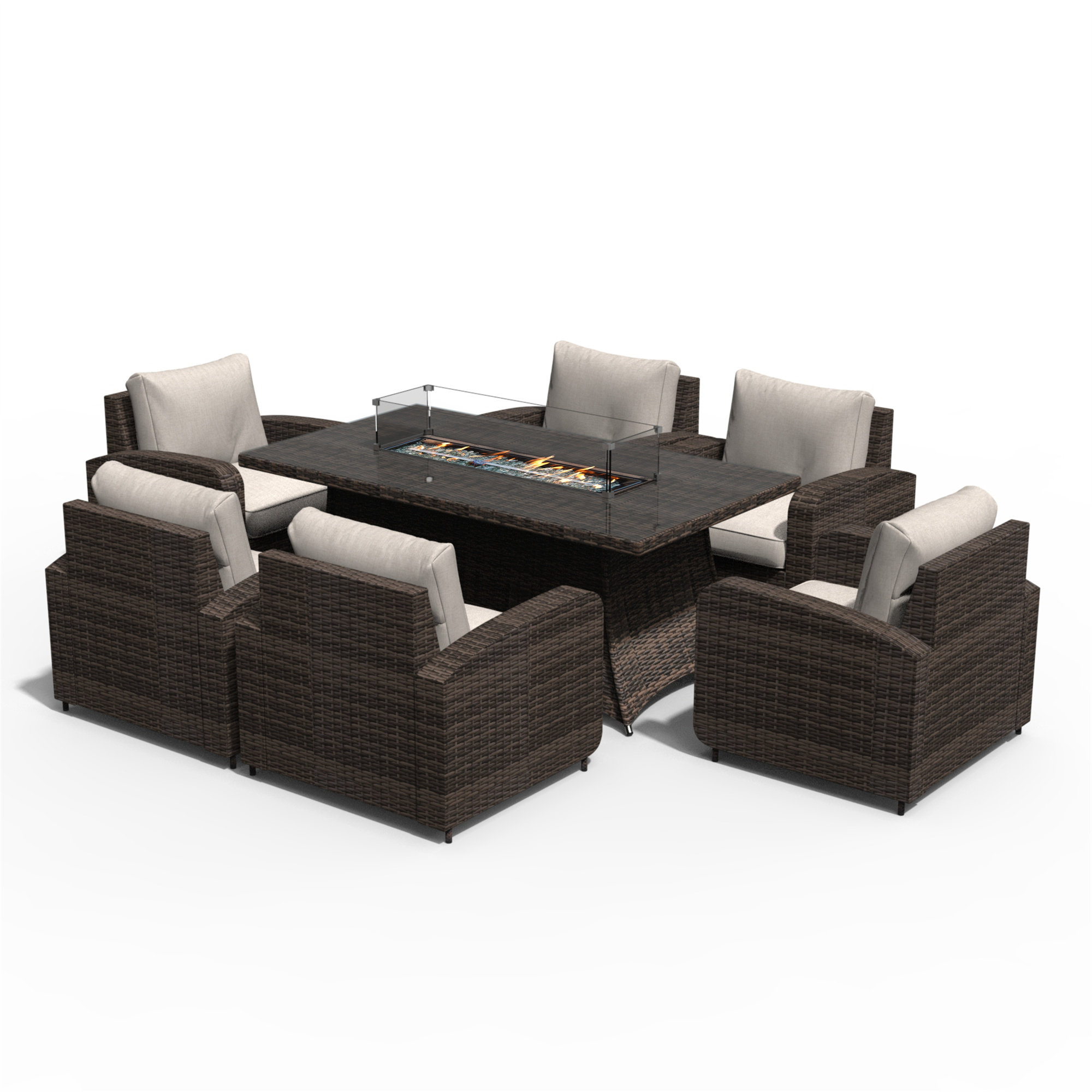 Red Barrel Studio® Toftrees 7 Piece Dining Set With Cushions | Wayfair