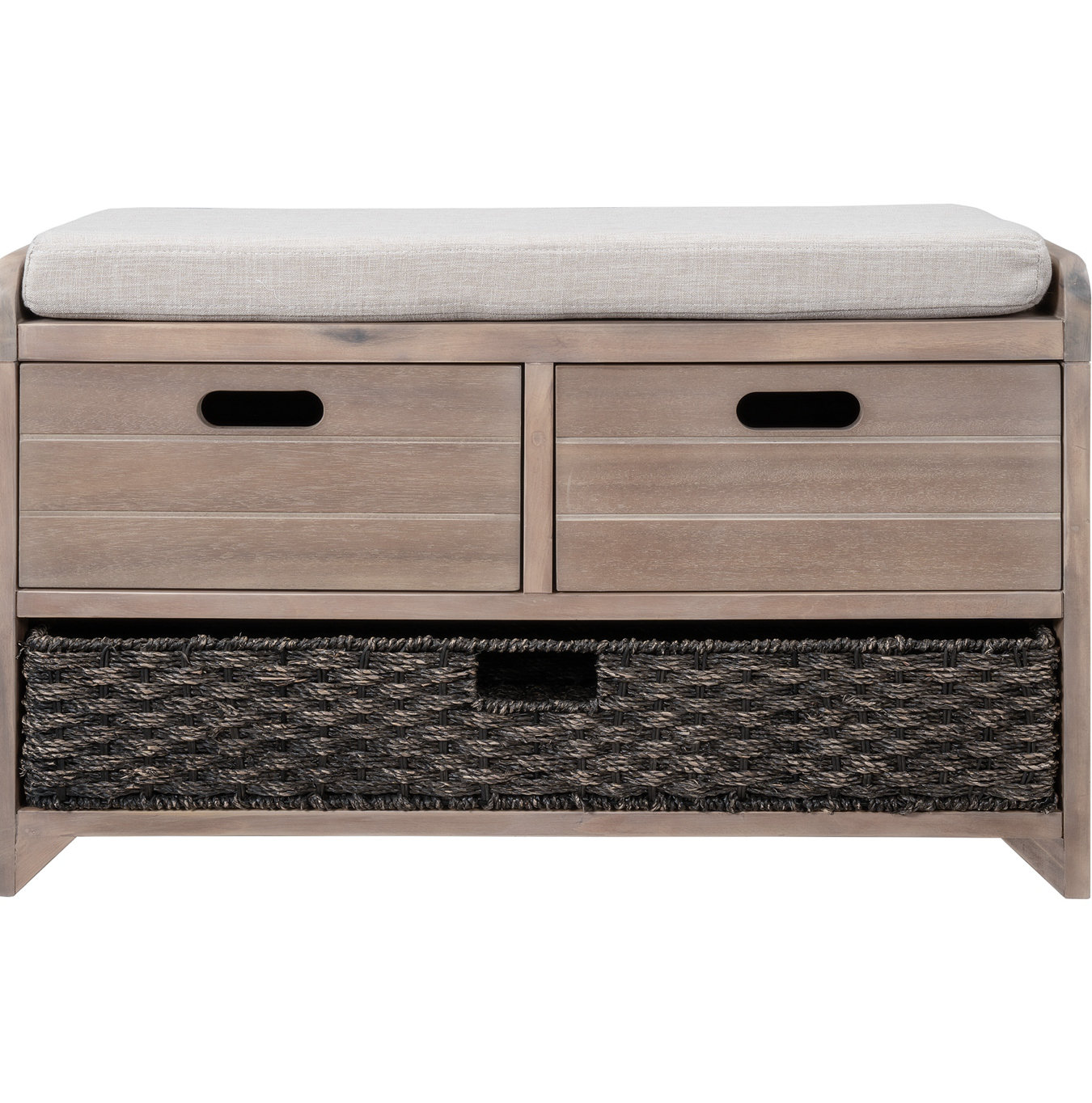 GZMWON 1 Entryway Bench Upholstered Storage Bench Mudroom Bench Rustic ...