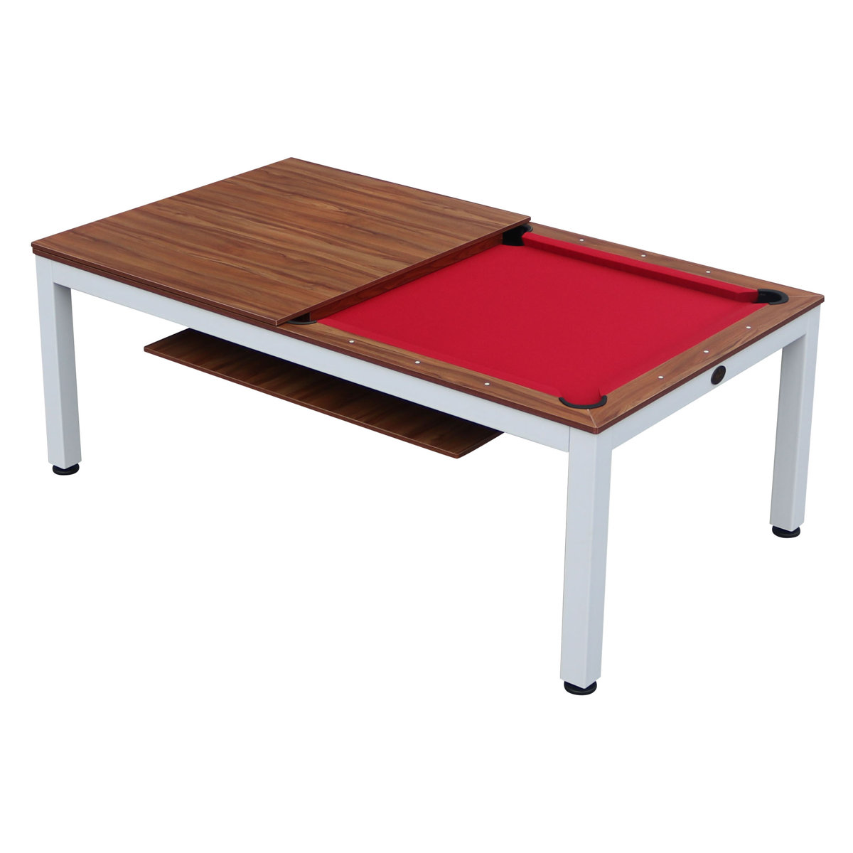 Playcraft Glacier 7' Pool Table with Dining Top and Steel Legs ...