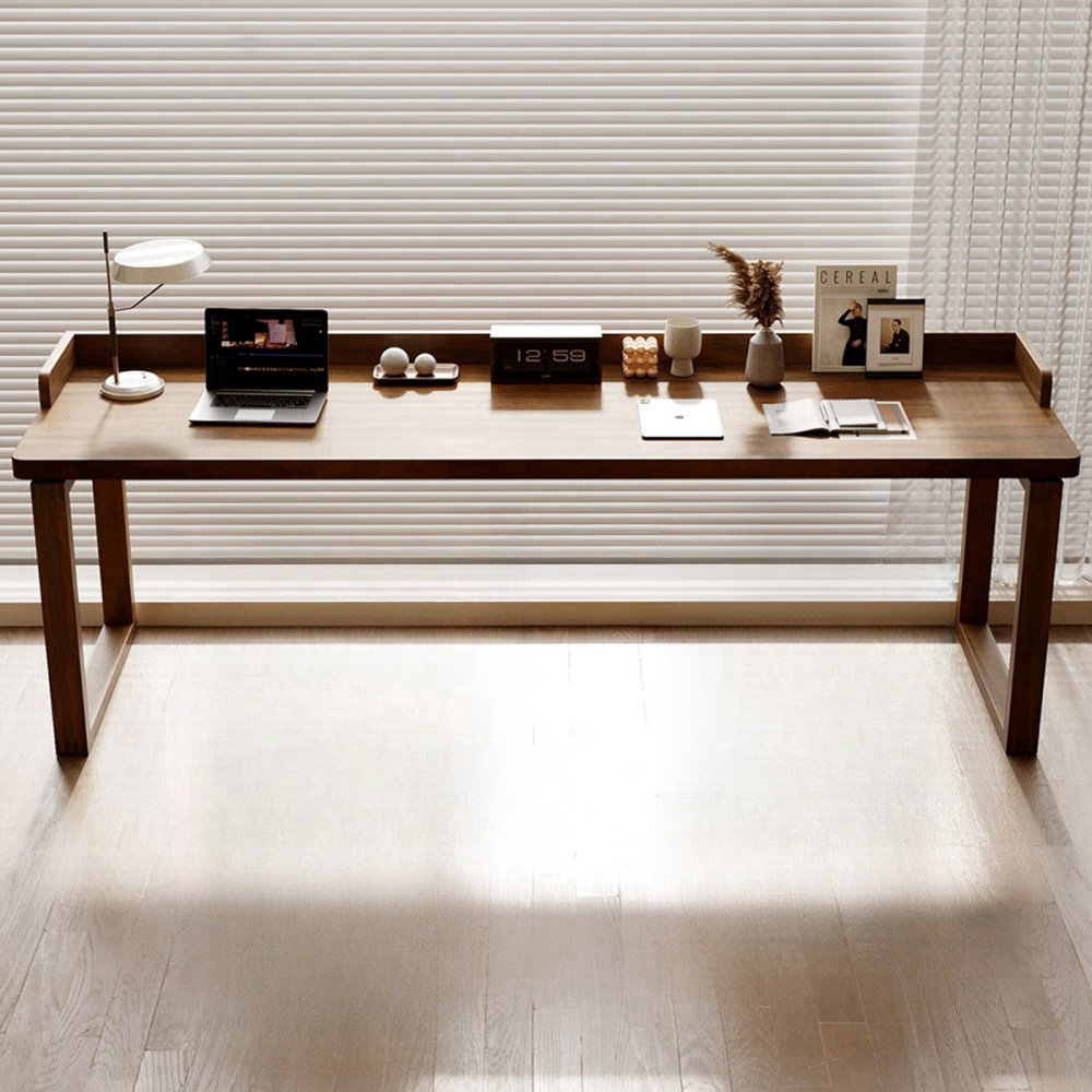 Furnire Lewi Brown Rectangle Solid Wood Desks | Wayfair