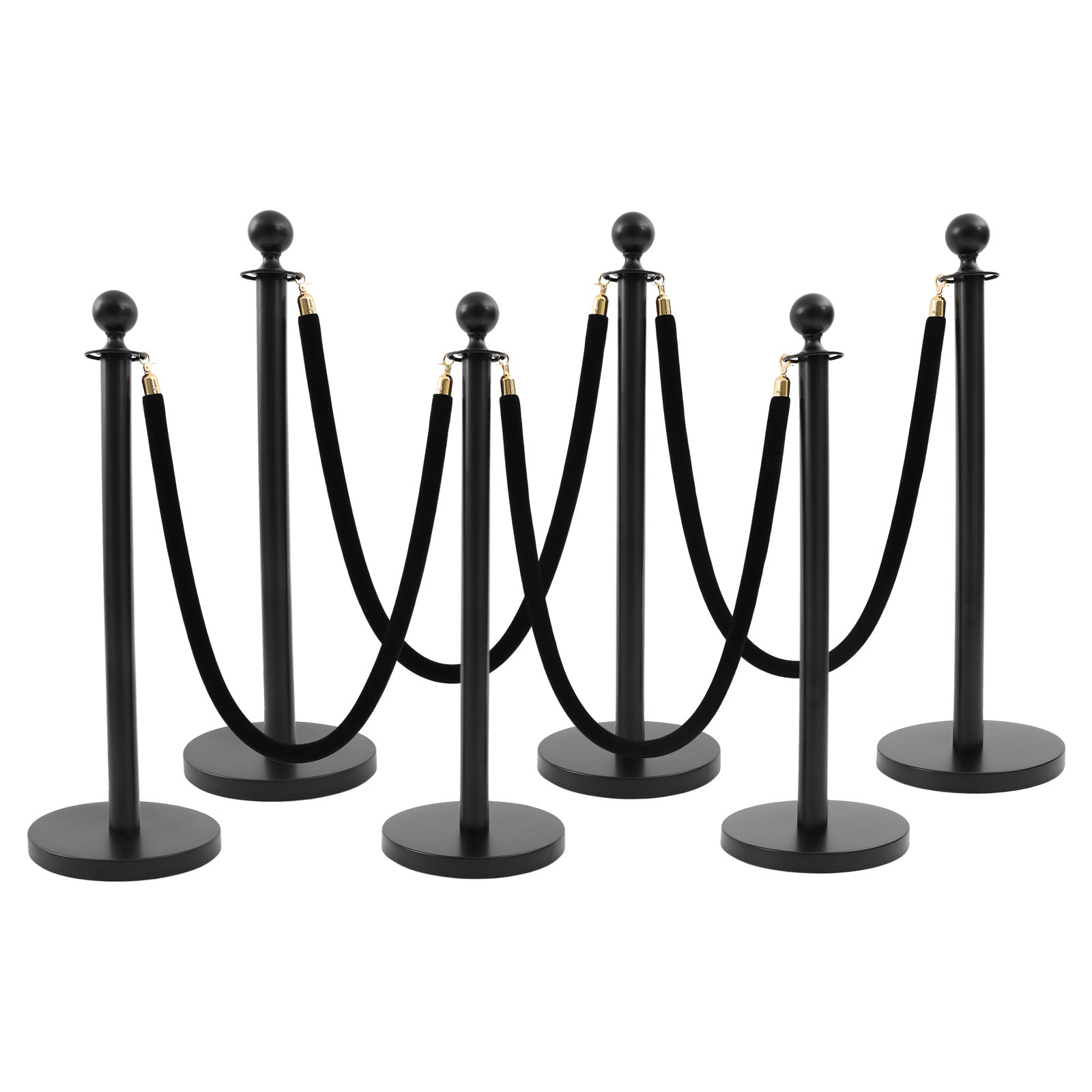 YXSUN Stanchion Posts, Crowd Control Barriers, Stanchion Post With Ball ...