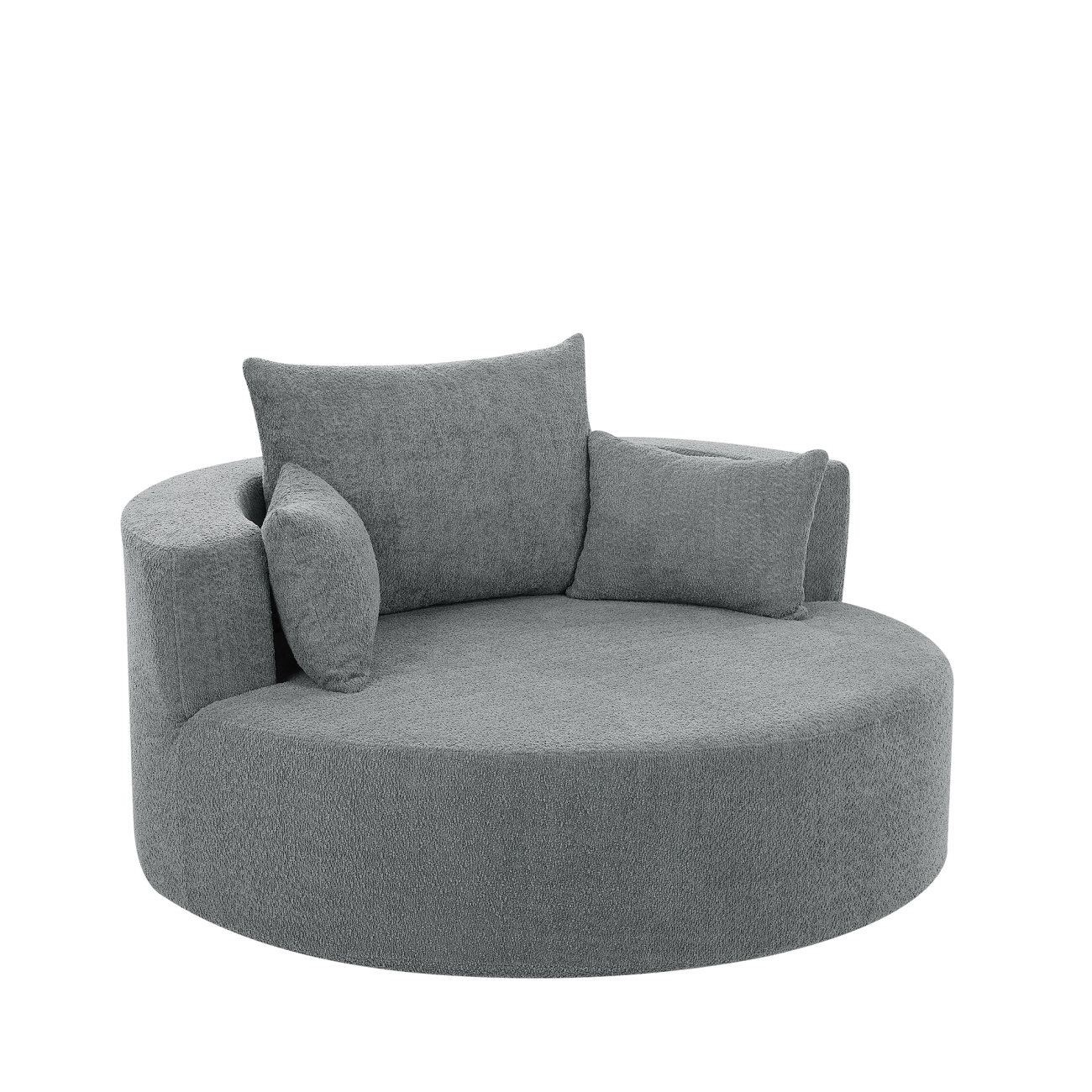 Latitude Run® Modern Sofa 360° Swivel Chair Accent Barrel Chair Swivel ...