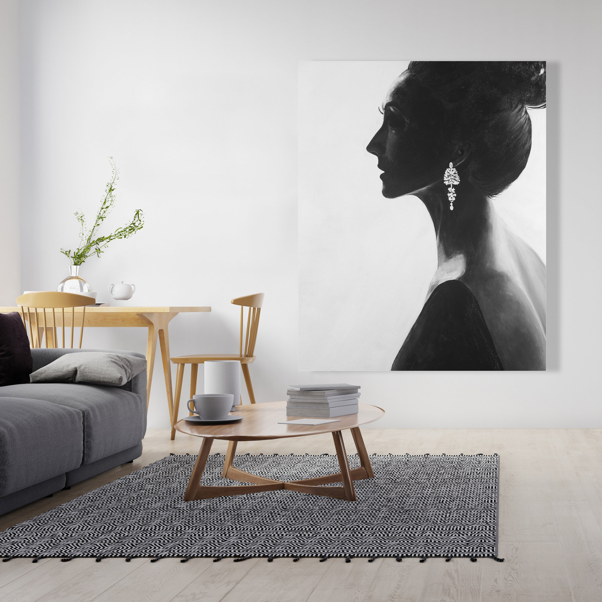 Begin Edition International Inc. Chic Woman Canvas - Elegant Figurative ...