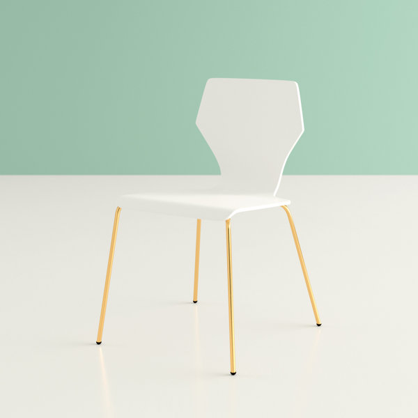 Rosdorf Park Stephanie Solid Back Stacking Side Chair & Reviews | Wayfair