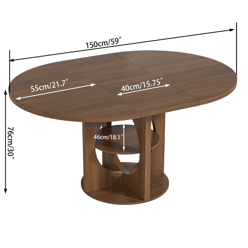 76cm round dining table