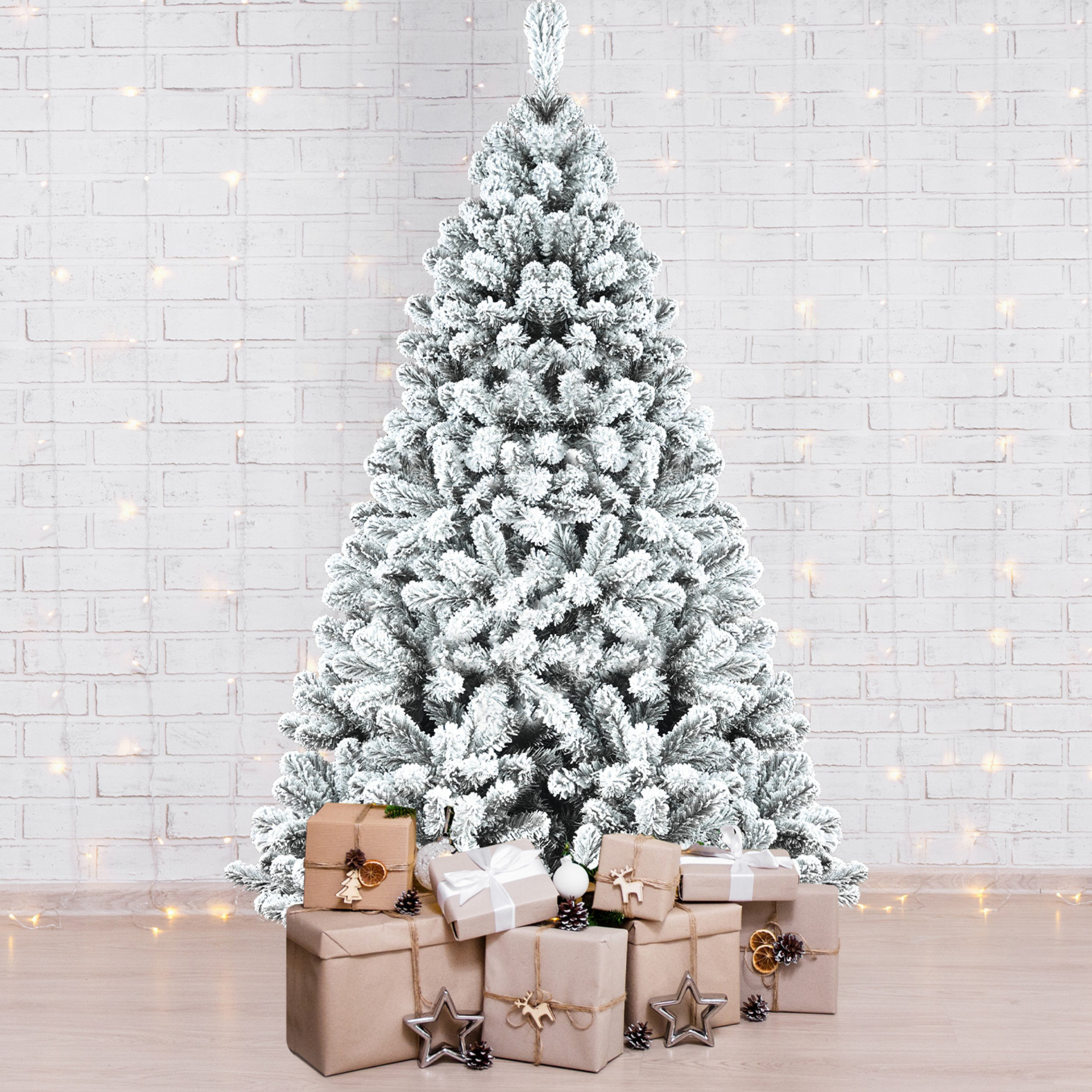 Alcott Hill Exquisite Flocked PVC Christmas Tree | Wayfair