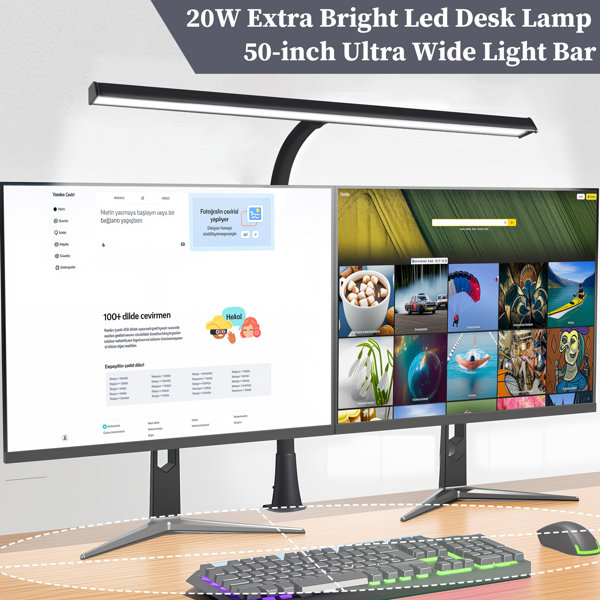 Wrought Studio™ 20W Led Desk Lamps For Home Office Eye-Caring Desk Lamp ...