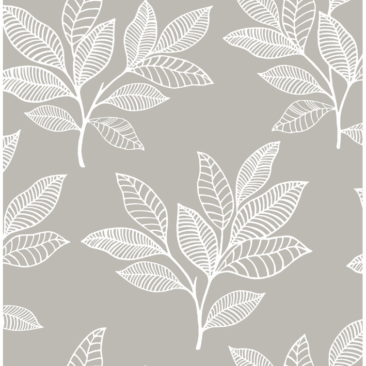 Red Barrel Studio® Stylized Leaf Peel & Stick Floral Roll | Wayfair