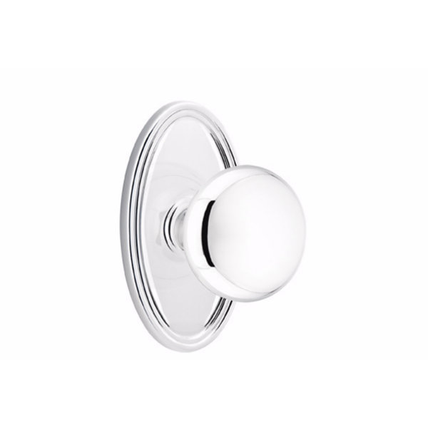 Emtek Privacy Consealed Fastener Providence Knob with Oval Rosette ...