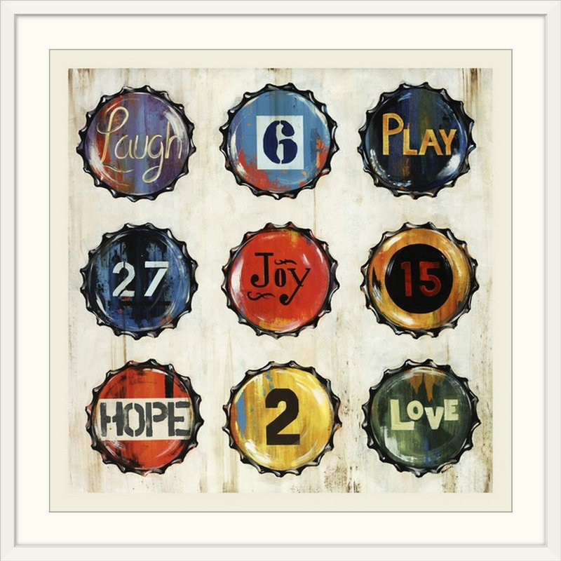 Great Big Canvas 'Bottle Cap by Sydney Edmunds Painting Print | Wayfair