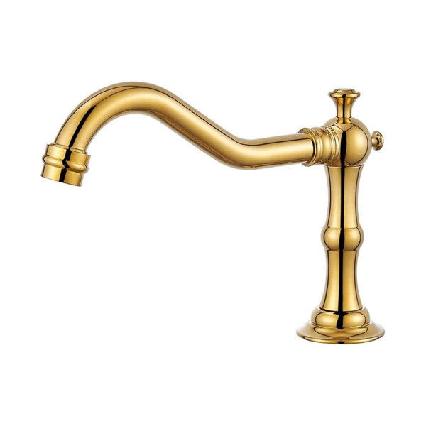 BathSelect Antique Gold Finish Commercial Touchless Sensor Faucet with ...