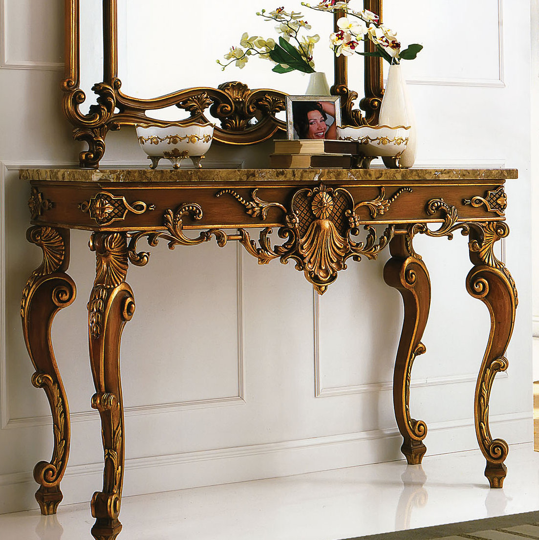 David Michael 52'' Genuine Marble Console Table | Wayfair