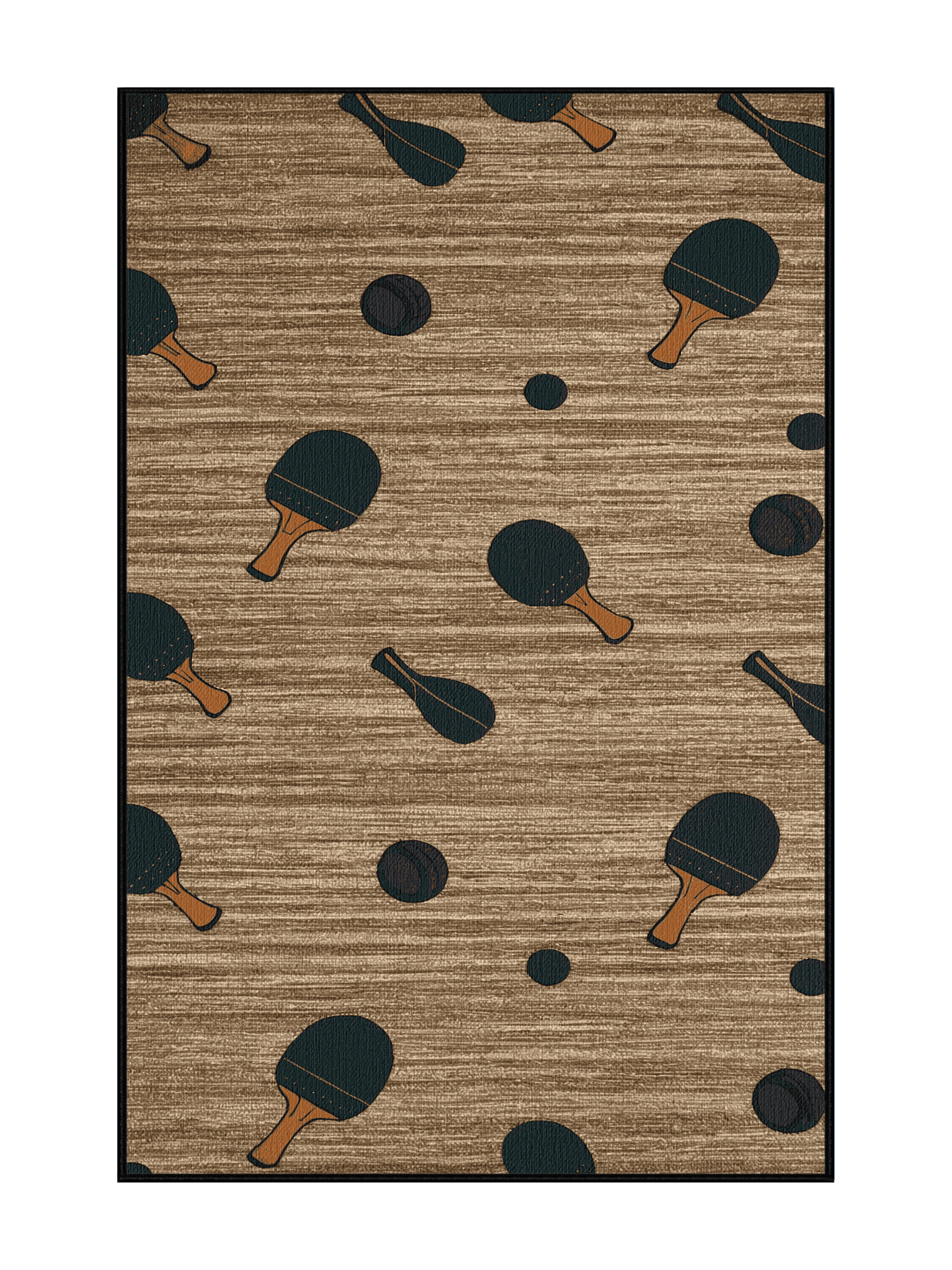 Foundry Select Washable Table Tennis Sports Area Rug | Wayfair