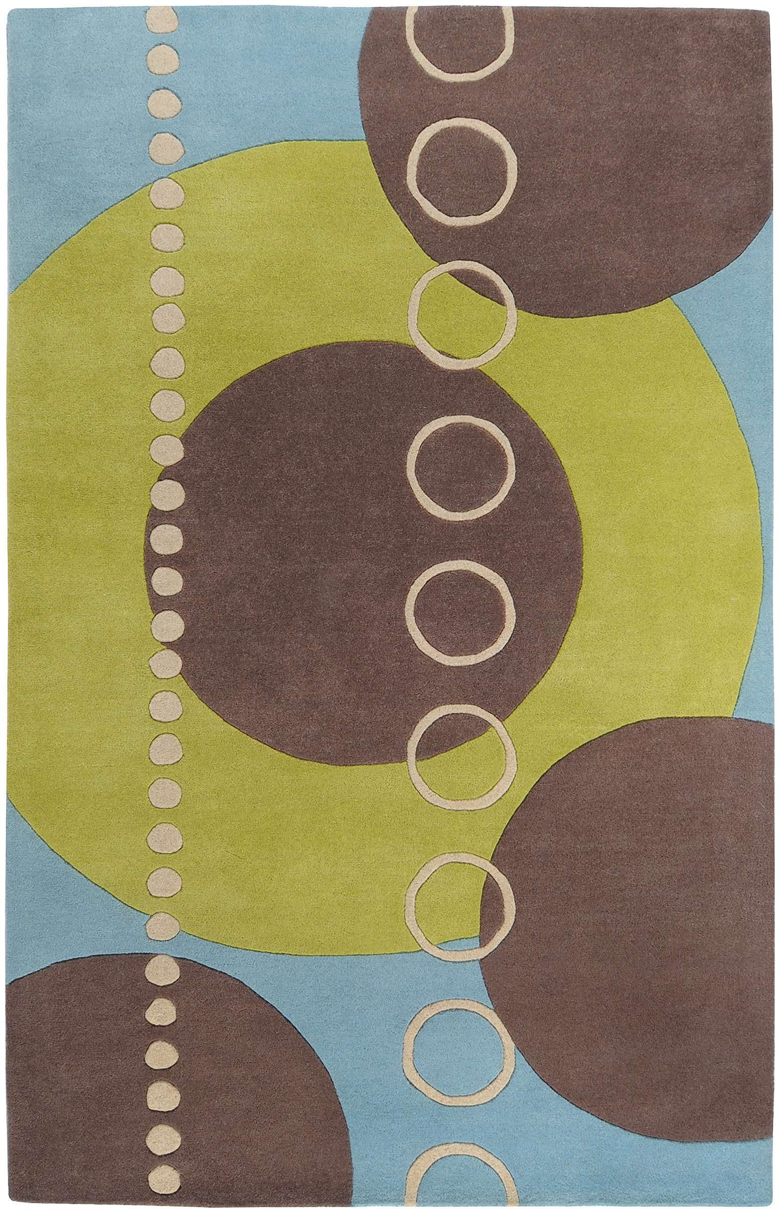 Wade Logan Ayeln Abstract Handmade Tufted Wool Moss Area Rug & Reviews ...