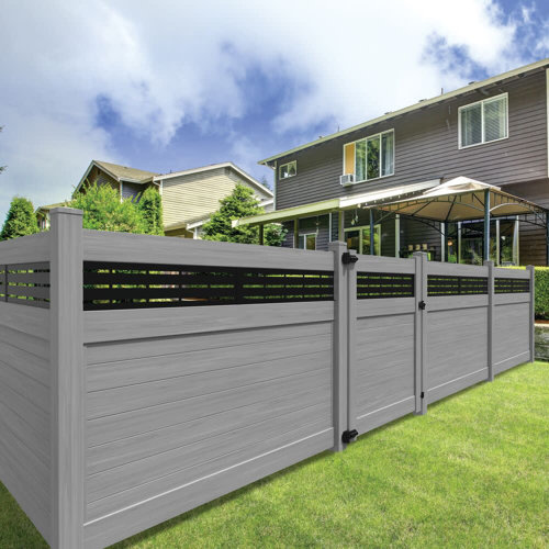 Barrette Outdoor Living Horizontal Fence Driftwood Vinyl Gate | Wayfair