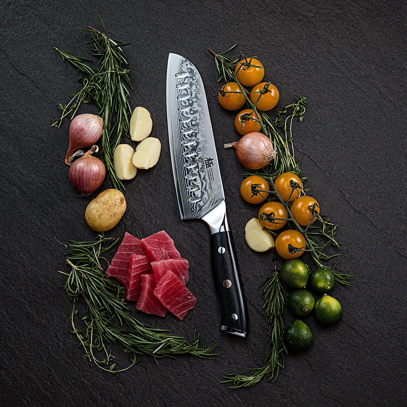 KYOKU Kyoku Shogun Series 7 - Inch Full Tang Japanese VG10 Damascus ...