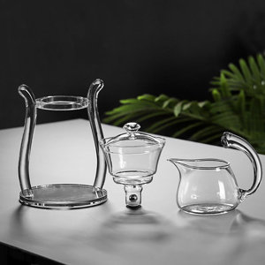 House of Hampton® Glass Automatic Magnetic Teapot Set | Wayfair