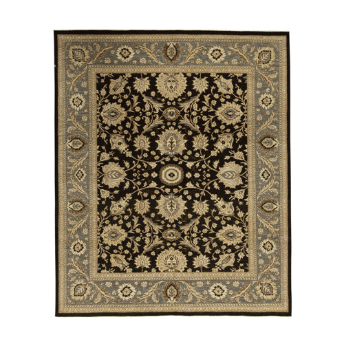 Bokara Rug Co., Inc. Hand-Knotted High-Quality Black and Beige Area Rug ...