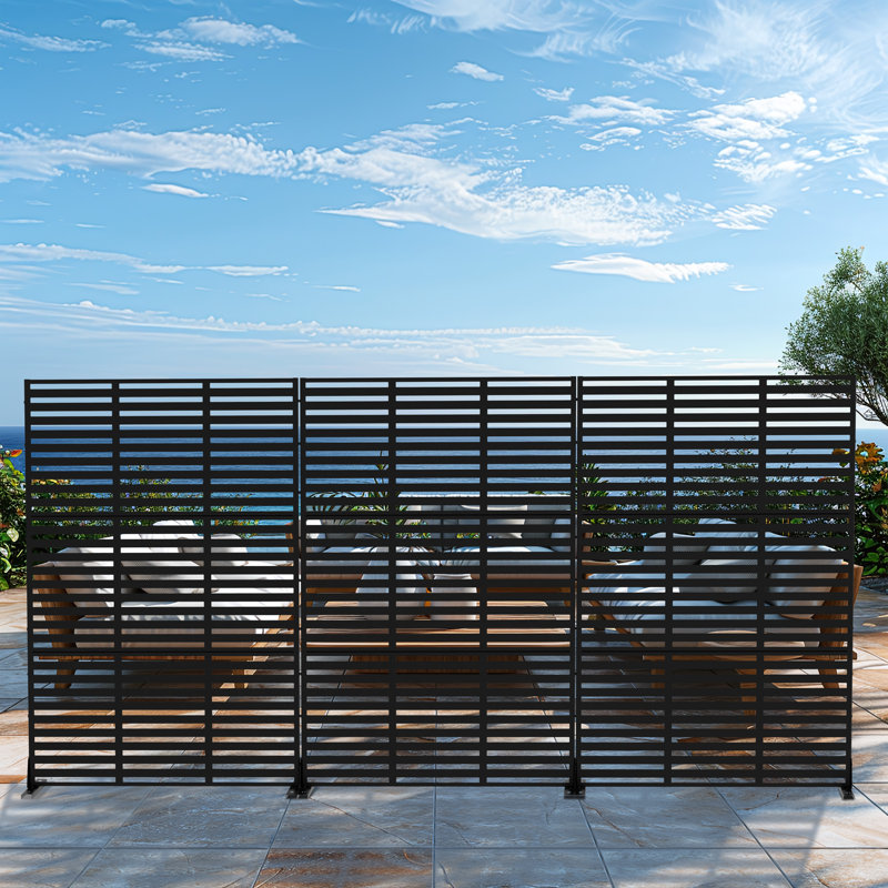 Dovelina Outdoor Metal Privacy Screen & Reviews | Wayfair