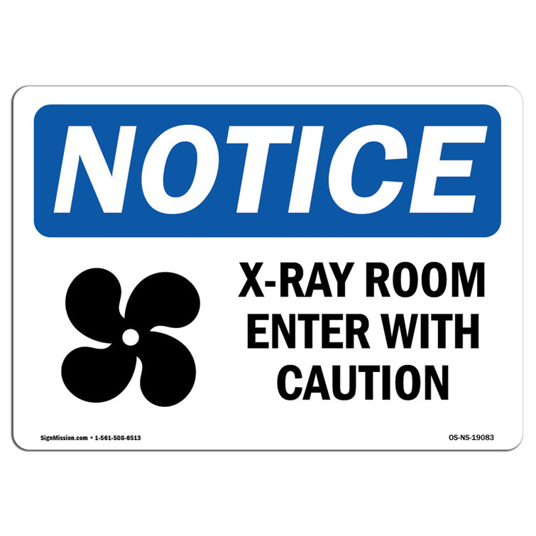 SignMission X-Ray Room Enter with Caution Sign | Wayfair