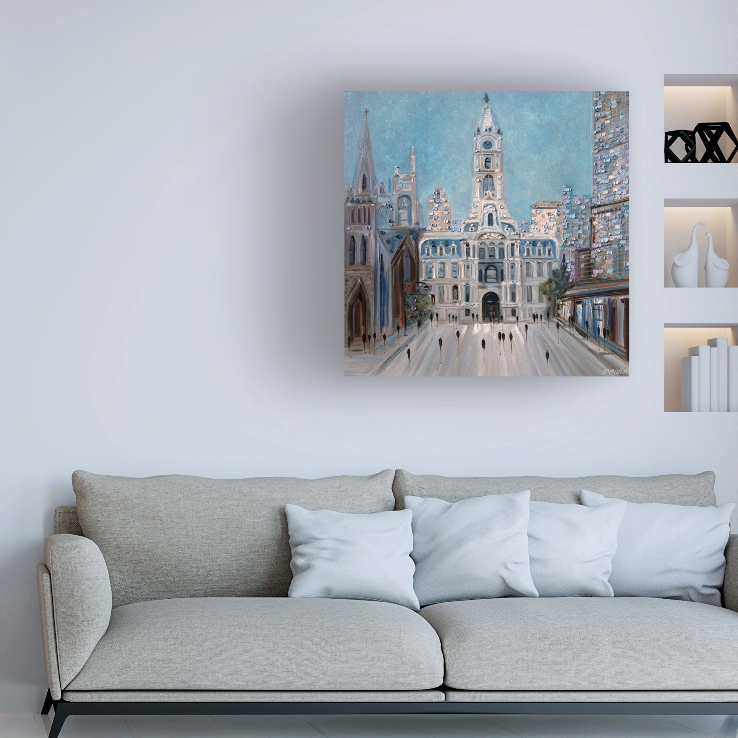 Ebern Designs Ekaterina Ermilkina City Hall Philly Canvas Art - Wayfair ...