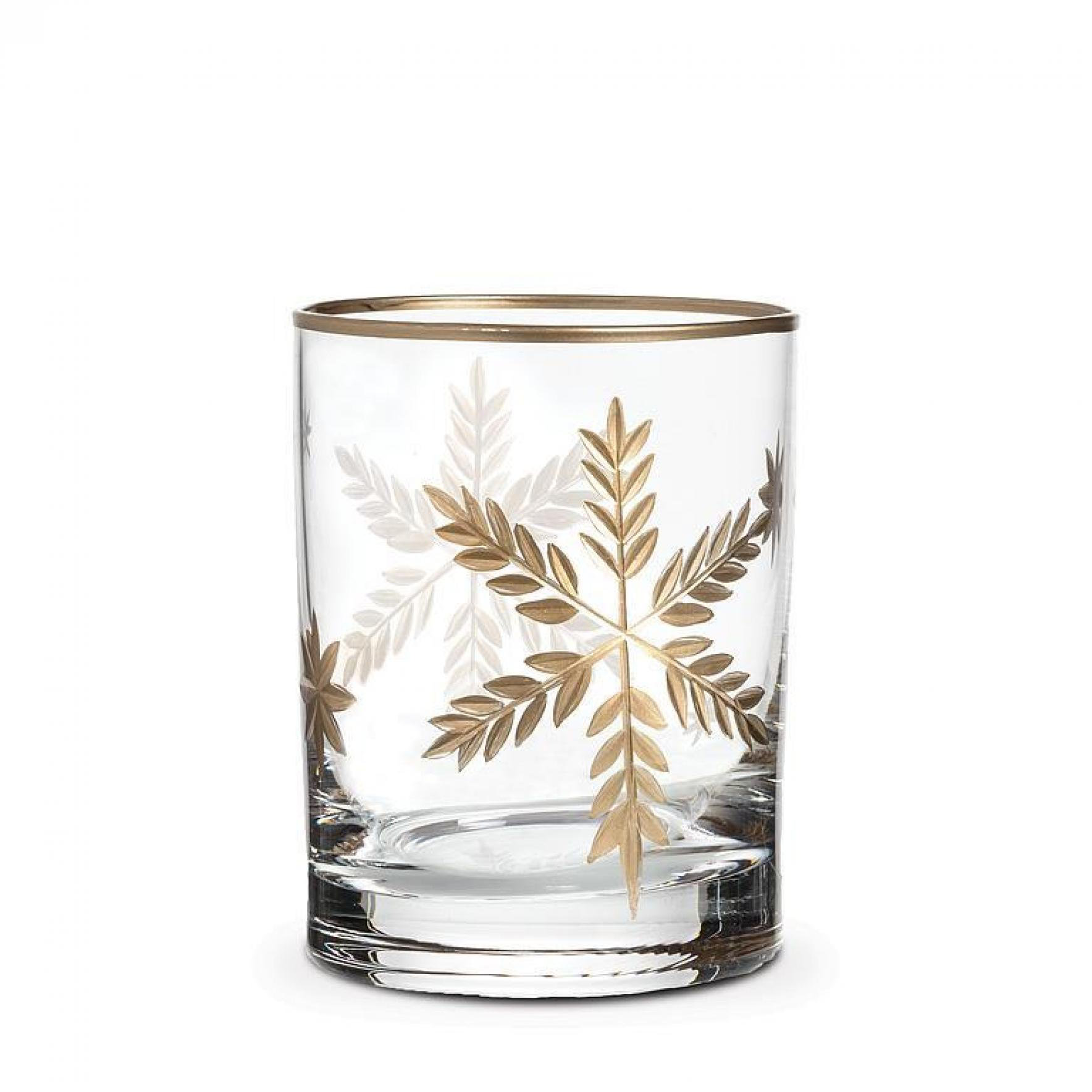The Holiday Aisle® Snowflake Tumbler Glass | Wayfair