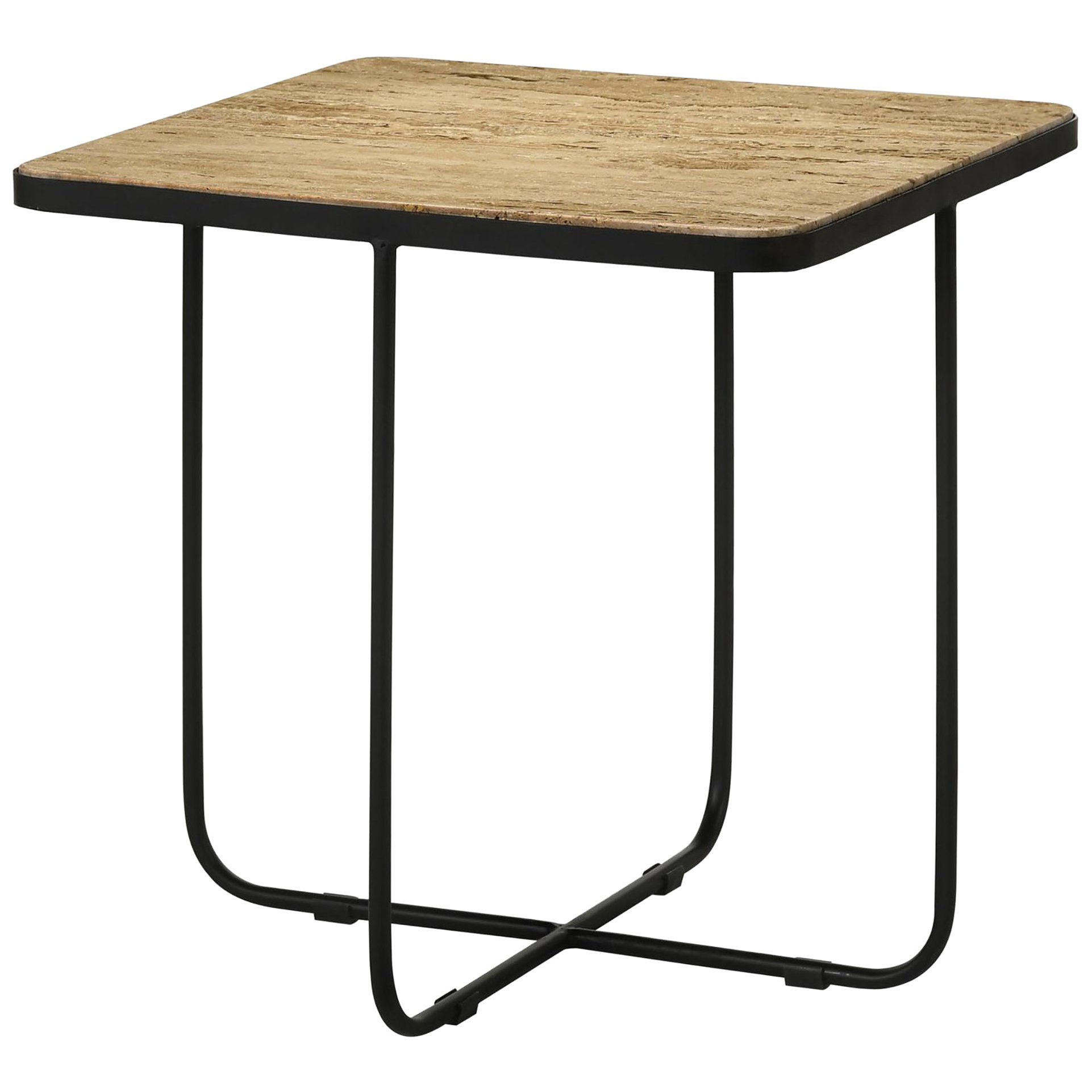 Latitude Run® Accent Table With Base, 24-Inch Square Style Metal | Wayfair