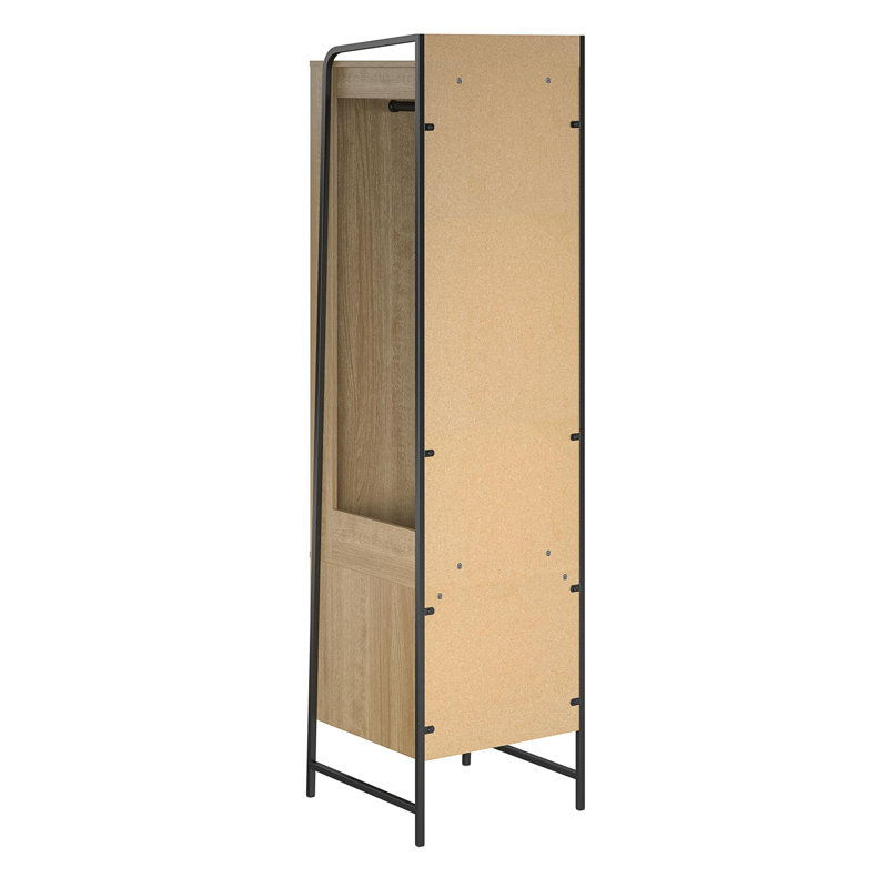 Novogratz Bushwick Wardrobe with Mirror | Wayfair