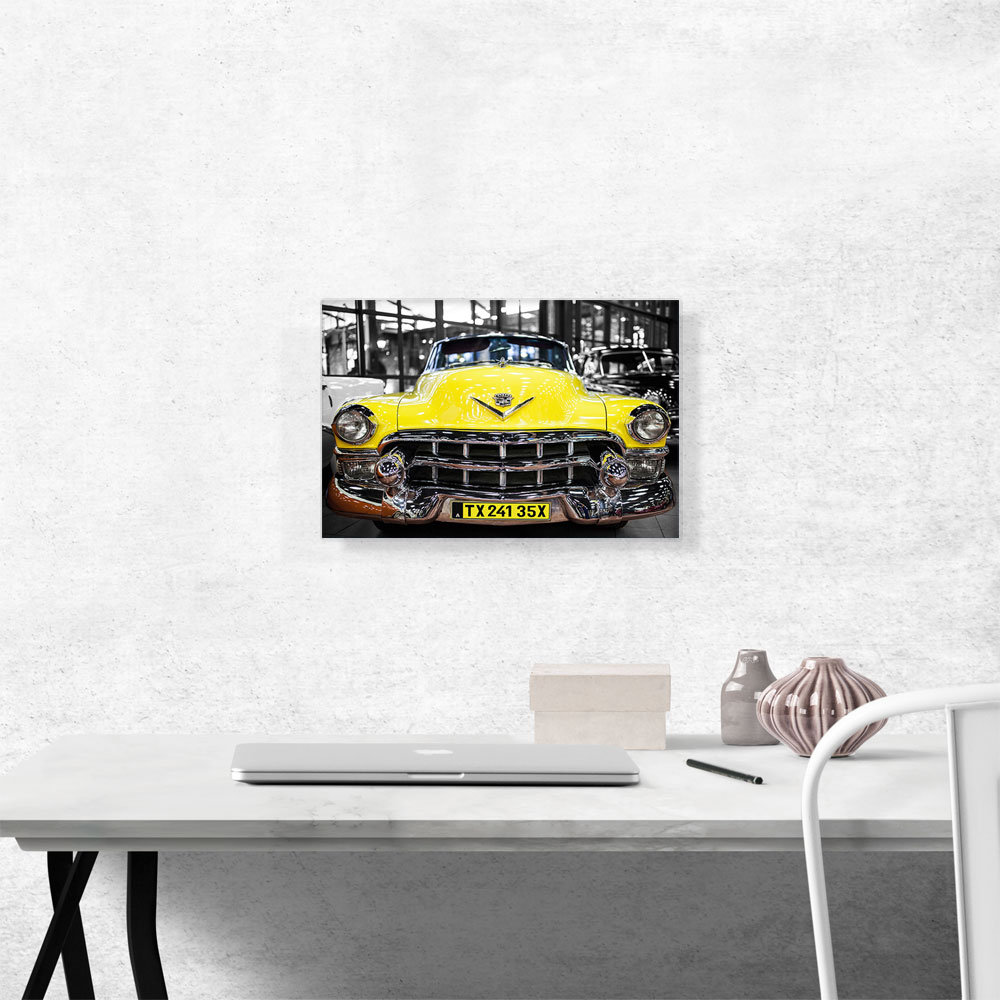 ARTCANVAS New York City Old Vintage Yellow Taxi Cab Canvas Art Print ...