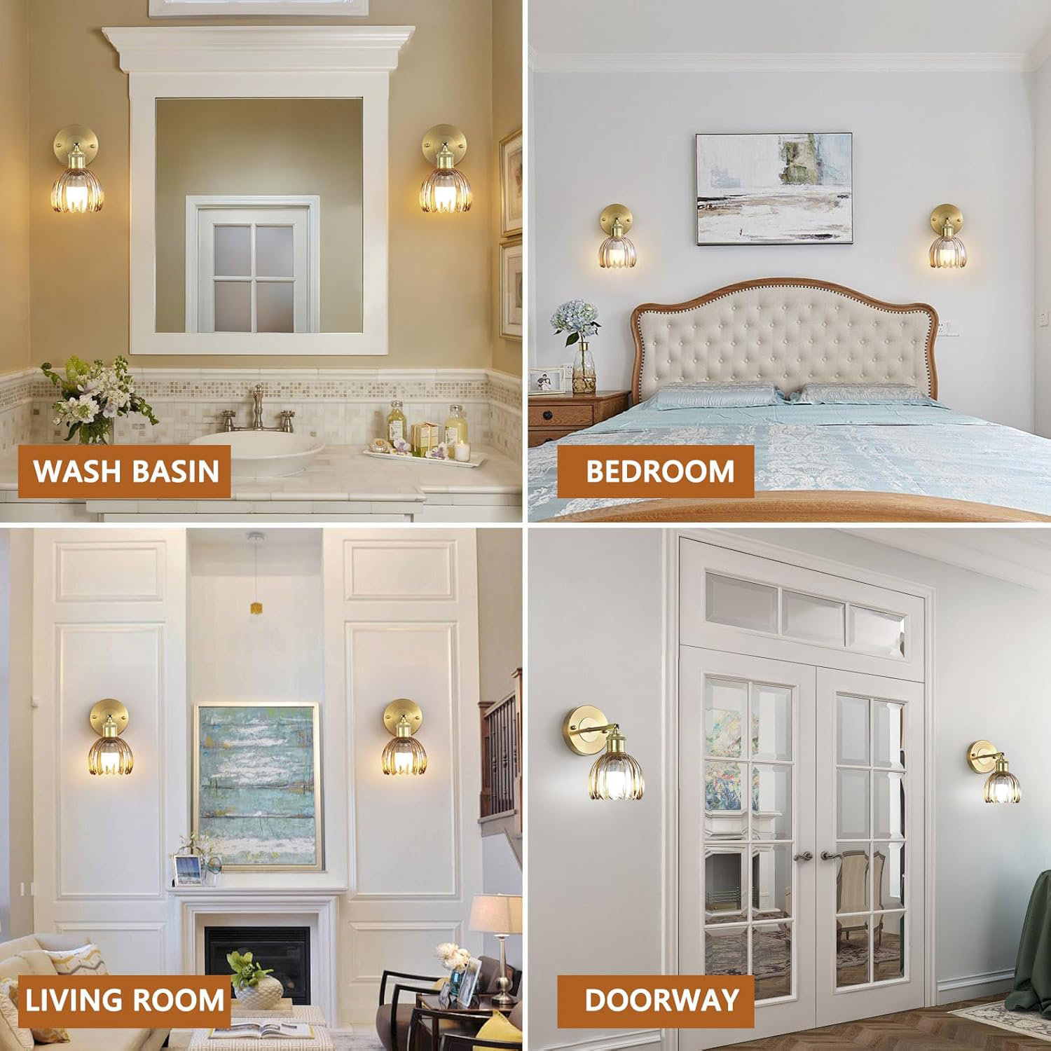 Everly Quinn Rechargeable Wireless Wall Sconces With Dimmable LED Lighting, Remote Control, And ...