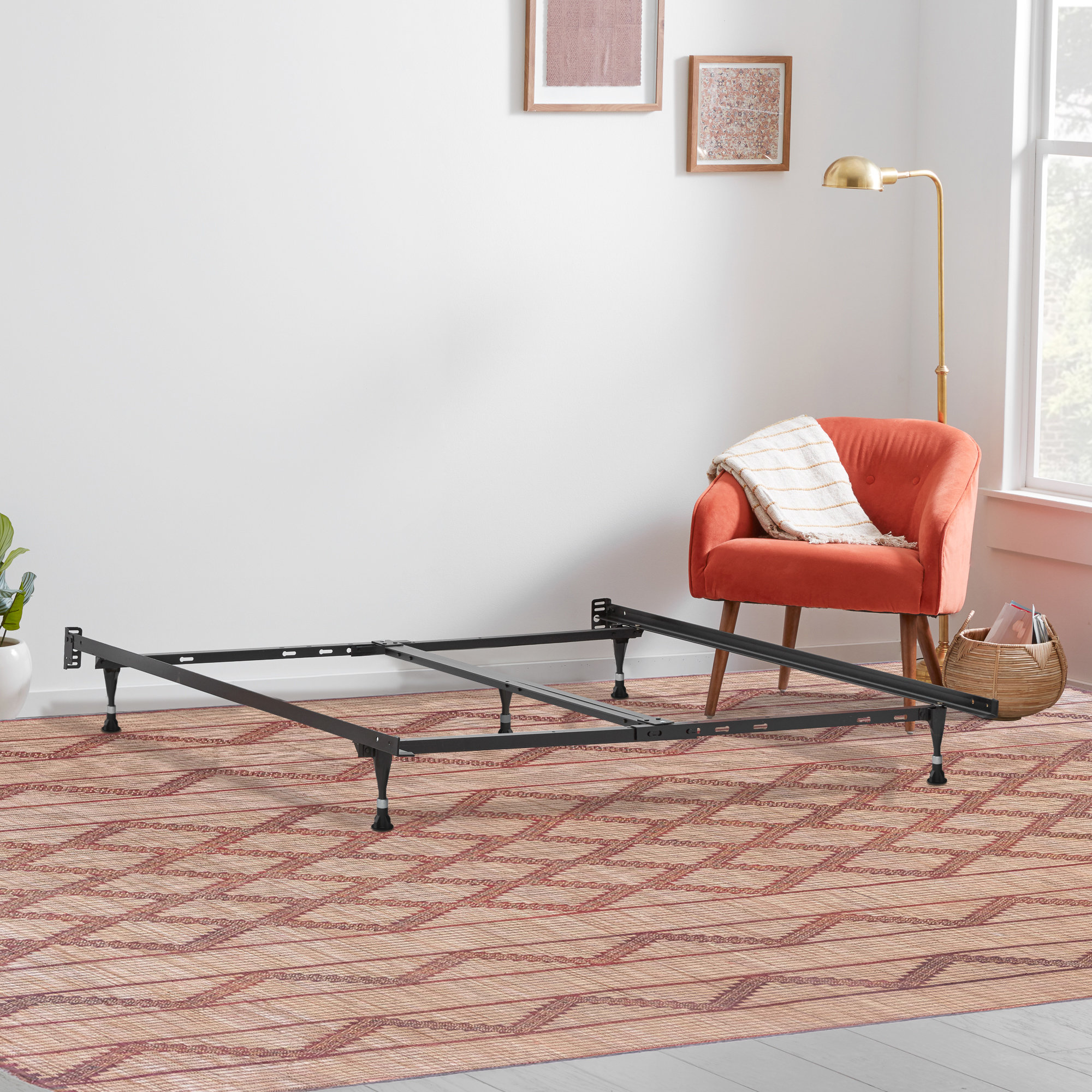 The Twillery Co. Pomona Advanced Bed Frame with Steel Rivets & Reviews ...