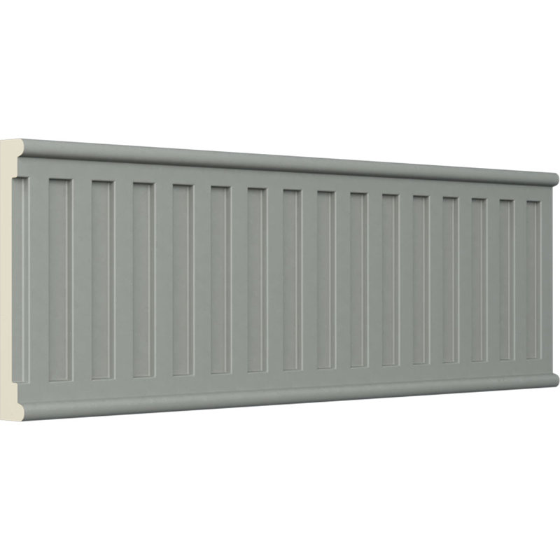 Ekena Millwork 3 5/8"H x 1/2"P, 94 1/2"L, Nevio Chair Rail | Wayfair