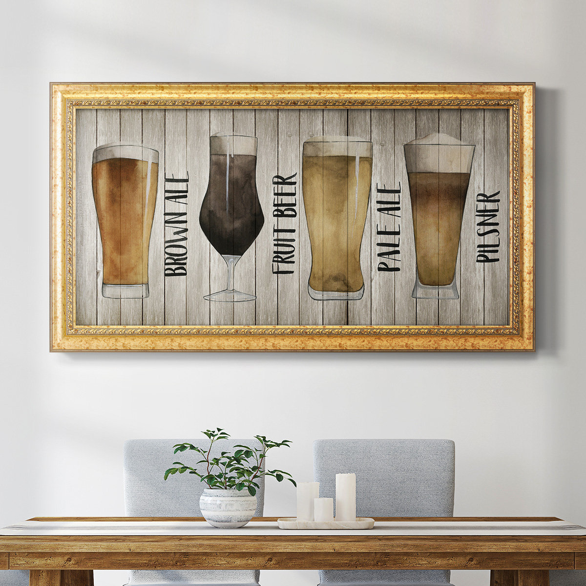 Red Barrel Studio Beer Chart I Beer Chart I - Single Picture Frame ...