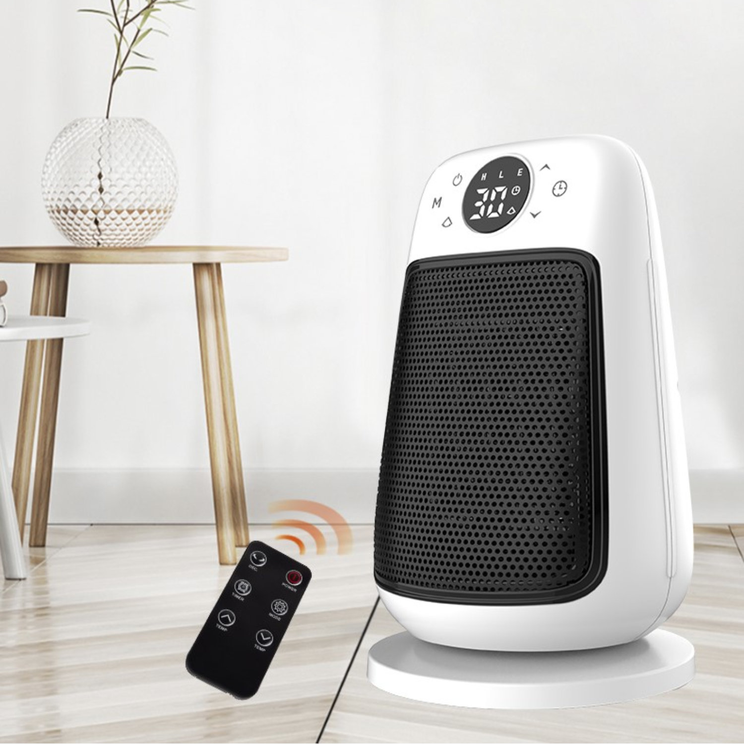 Artudatech 1500 Watt Watt 5000 BTU BTU Electric Compact Space Heater ...