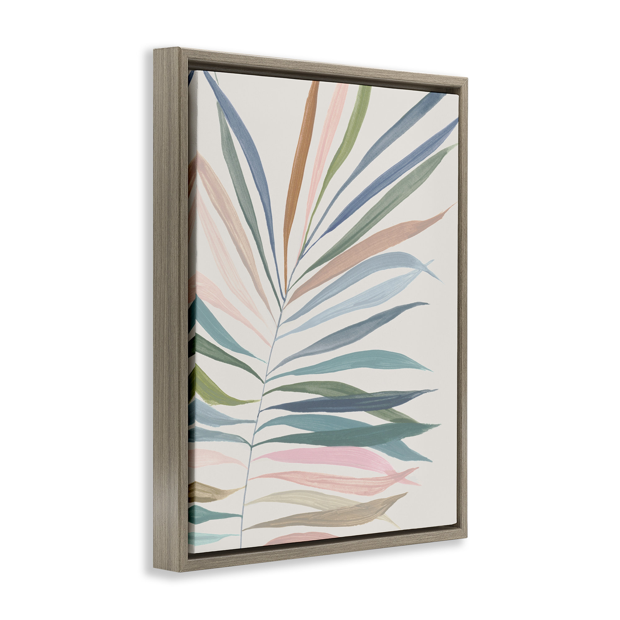 Latitude Run® Tropical Harmony Palms Floating Frame, design by Hannah ...