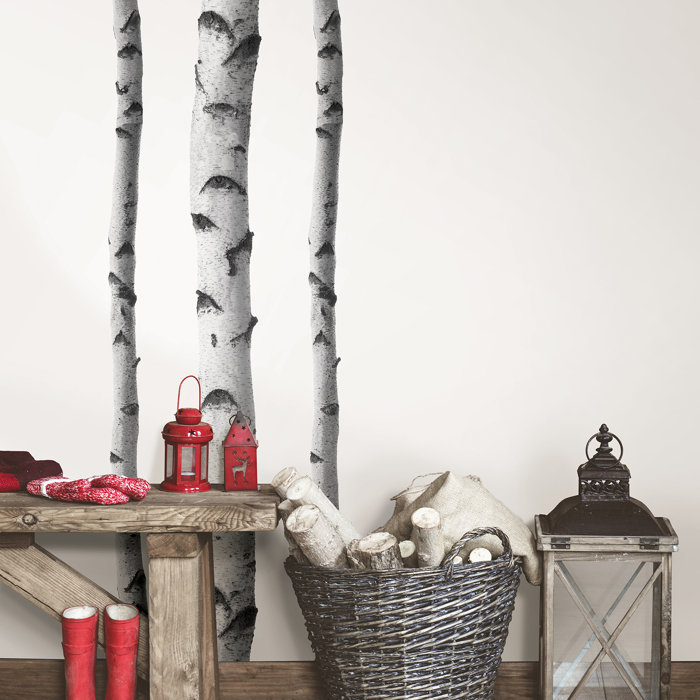 Union Rustic Manzella Trees & Flowers Non-Wall Damaging Wall Decal ...